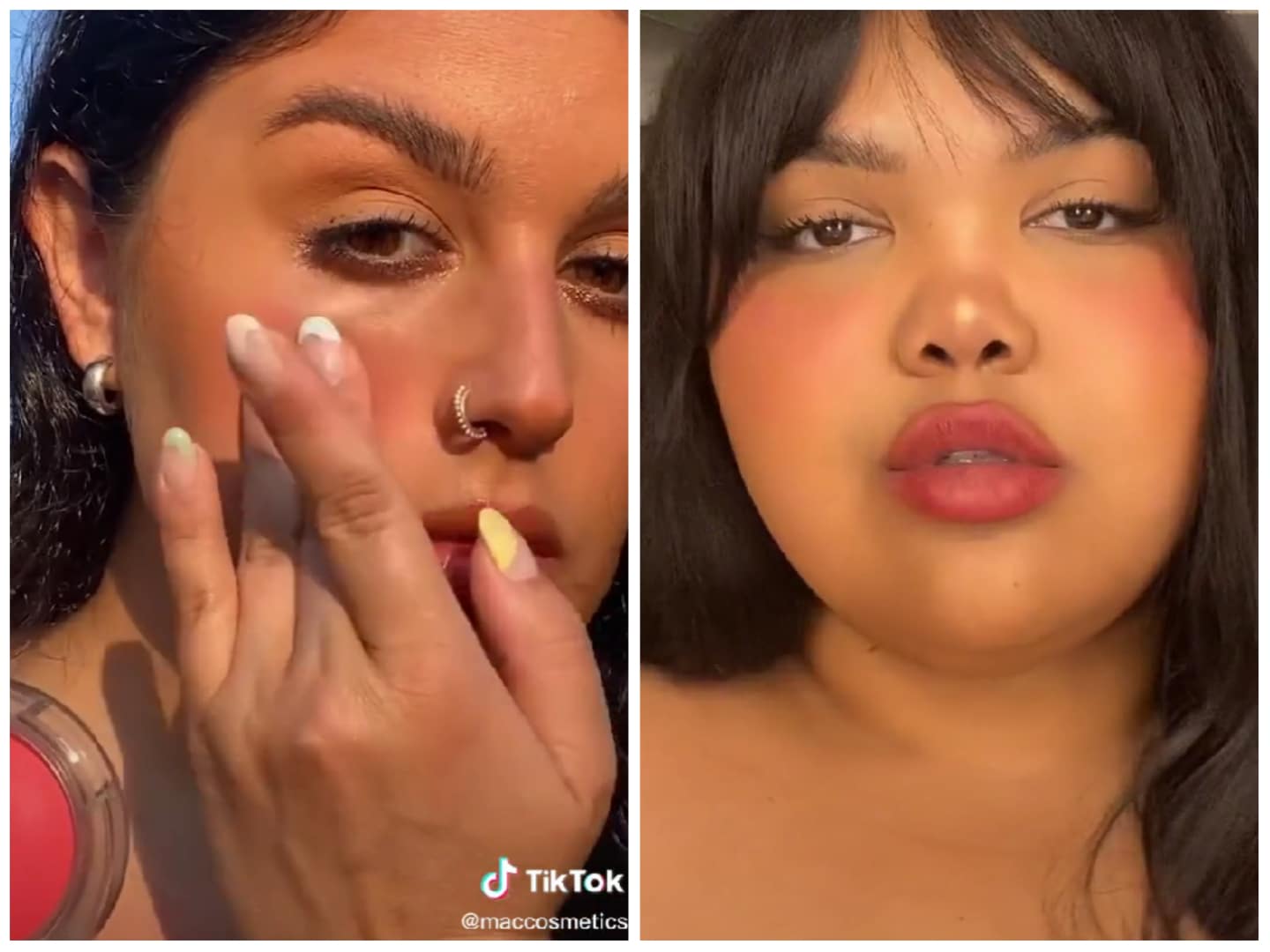 This sunburn blush makeup look is taking over TikTok