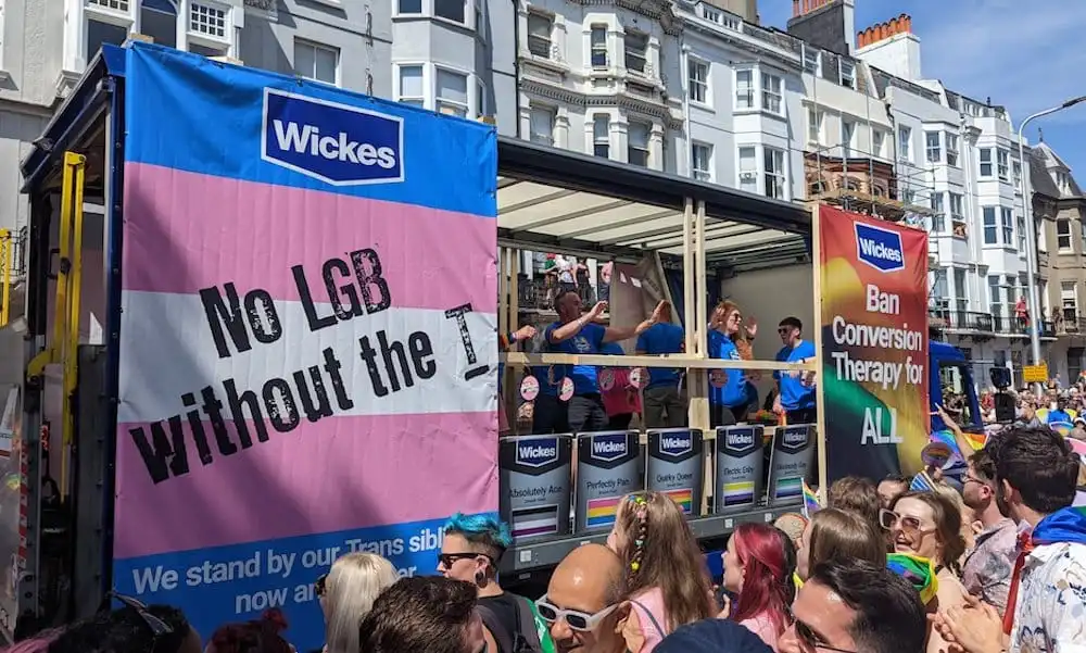 The Telegraph brands Wickes' Brighton Pride float 'homophobic'