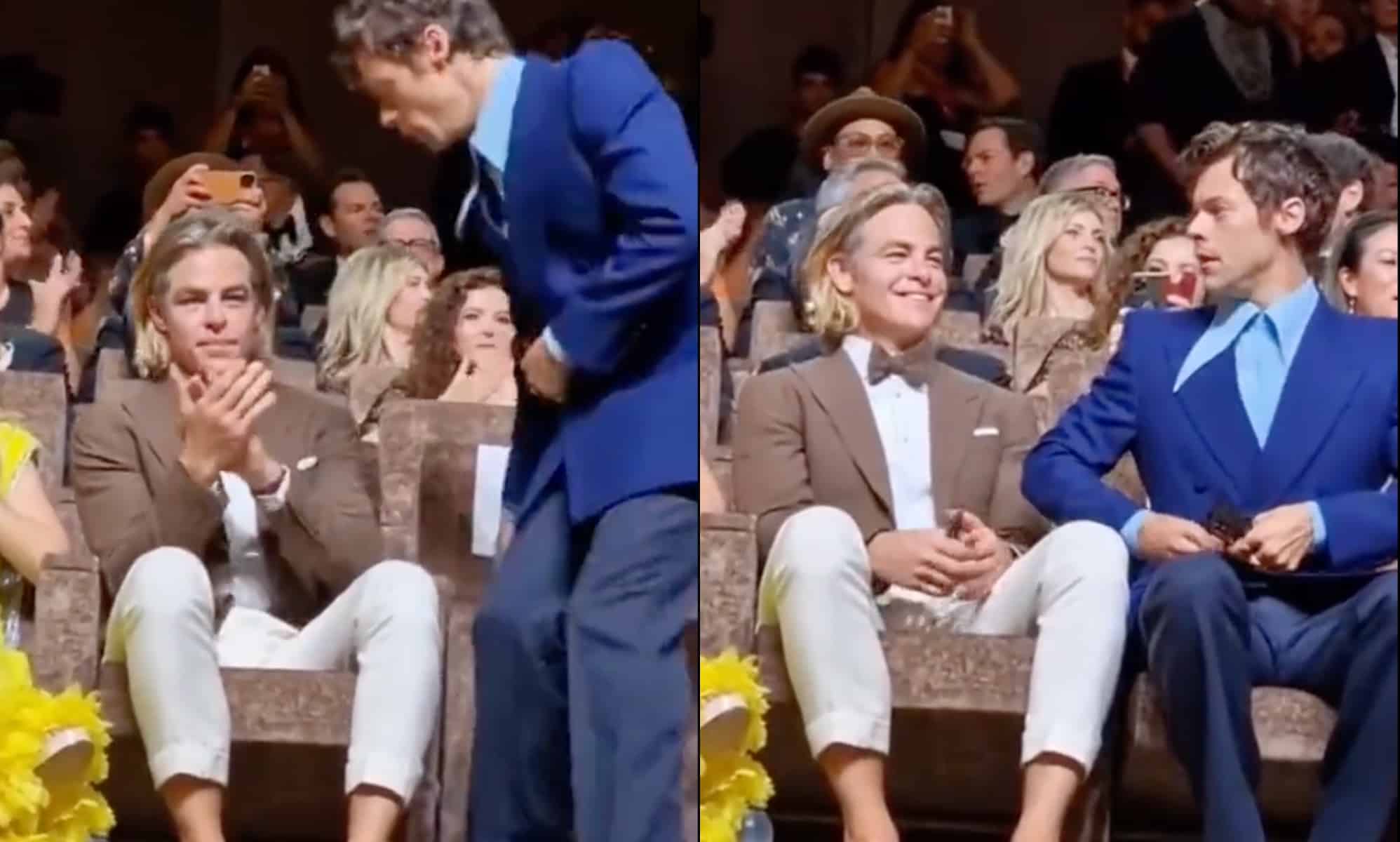 Did Harry Styles spit on Chris Pine? Video sparks wild theory
