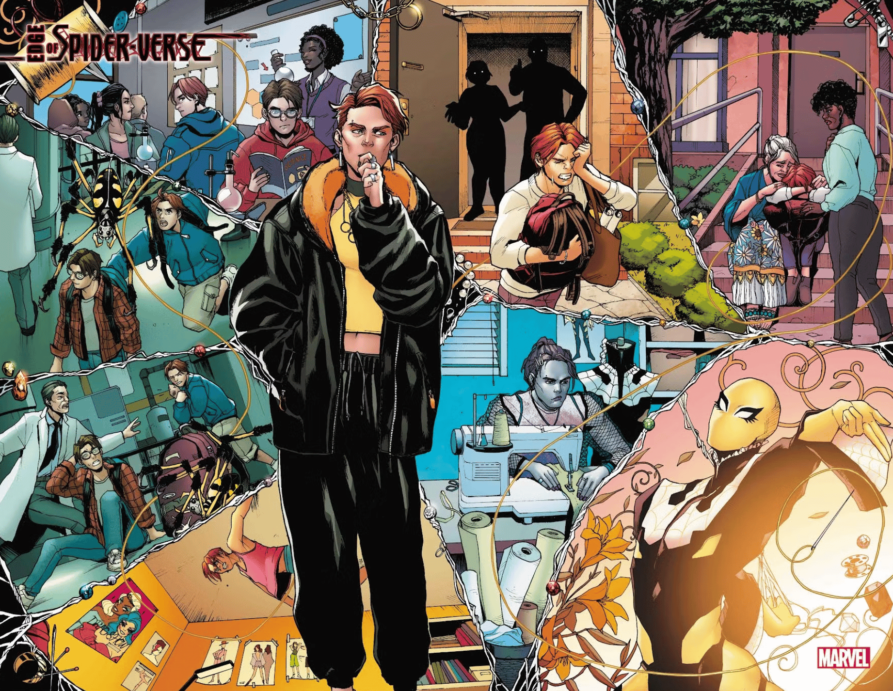 Across the Spider-Verse includes a 'Protect Trans Kids' poster