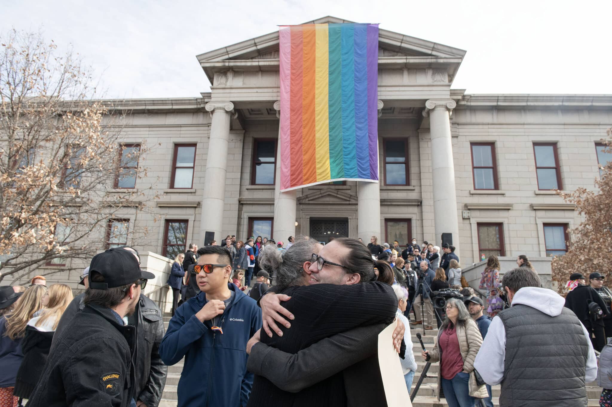 Club Q: 'Sacred' Pride flag hung over Colorado City Hall