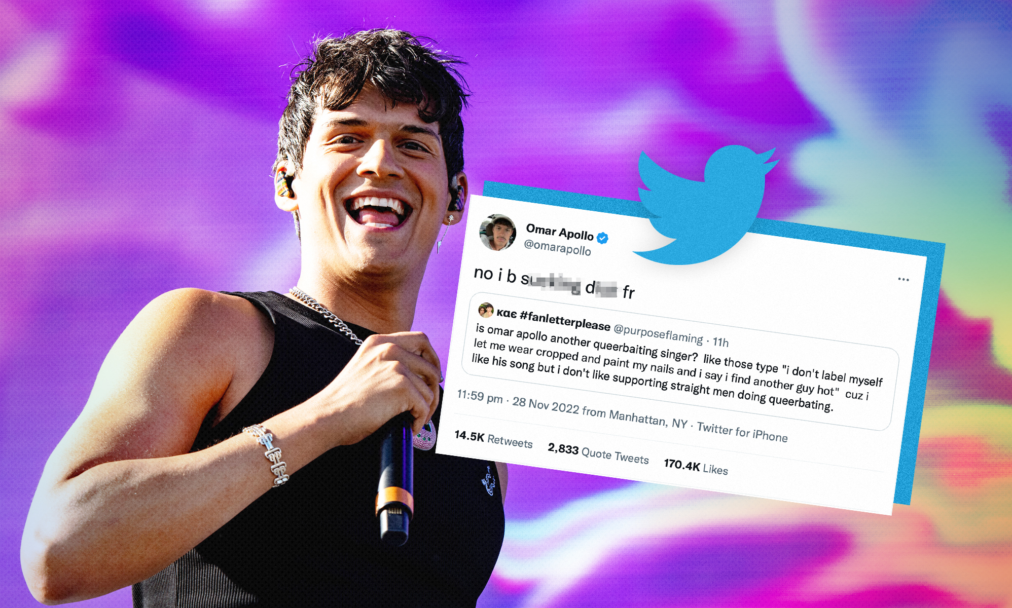 Omar Apollo responds to queerbaiting claims by clarifying sexuality