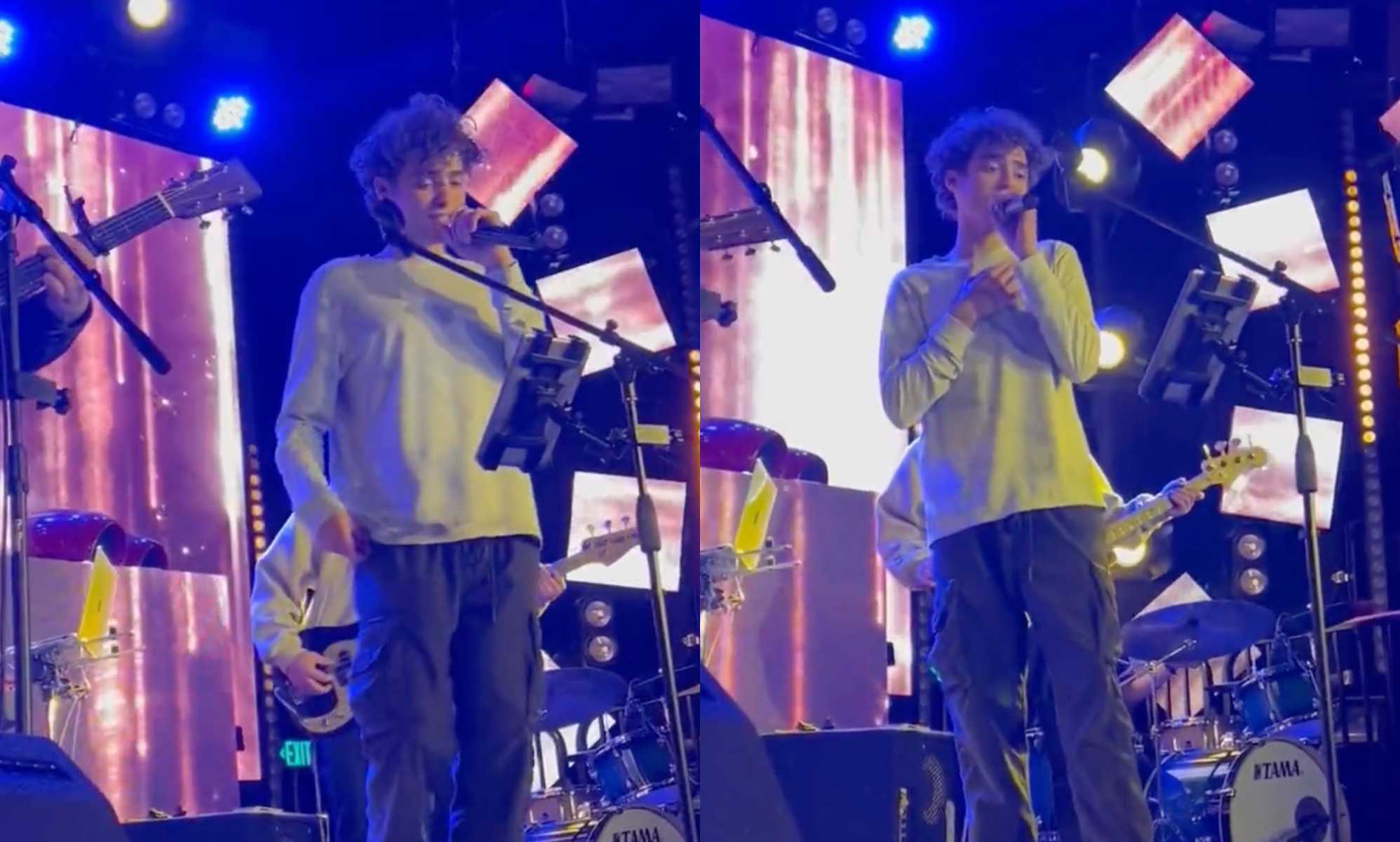 Joshua Bassett preaches religious dogma at LA concert