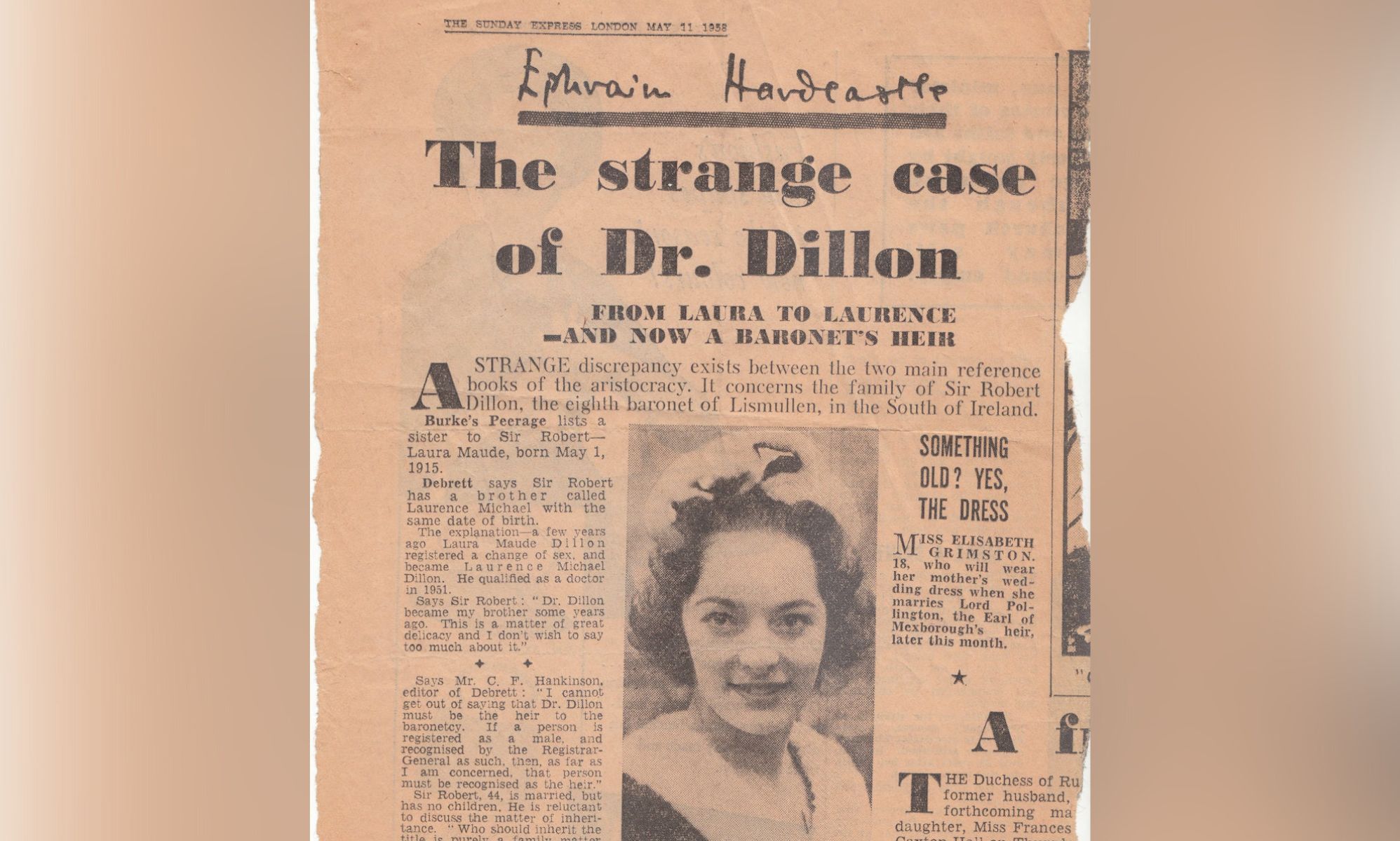Michael Dillon: First trans man to have phalloplasty