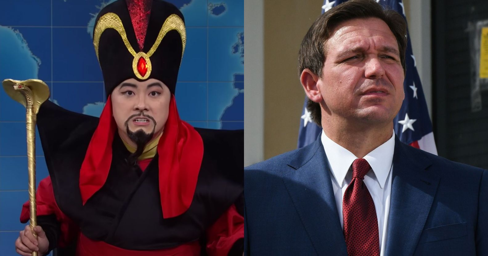 SNL: Bowen Yang taunts Ron DeSantis as gay Disney villain