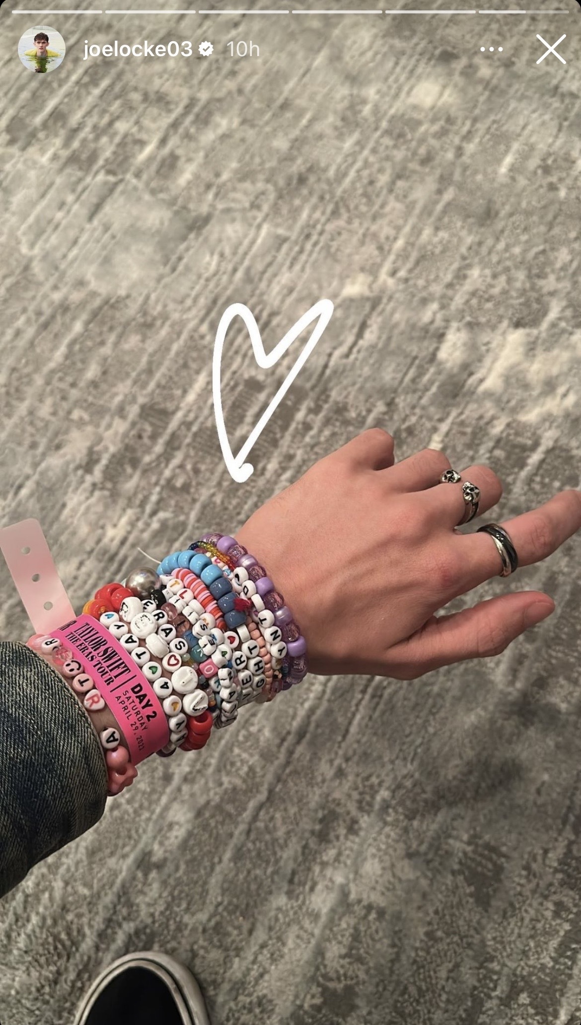 Heartstopper’s Joe Locke had a blast at a Taylor Swift concert