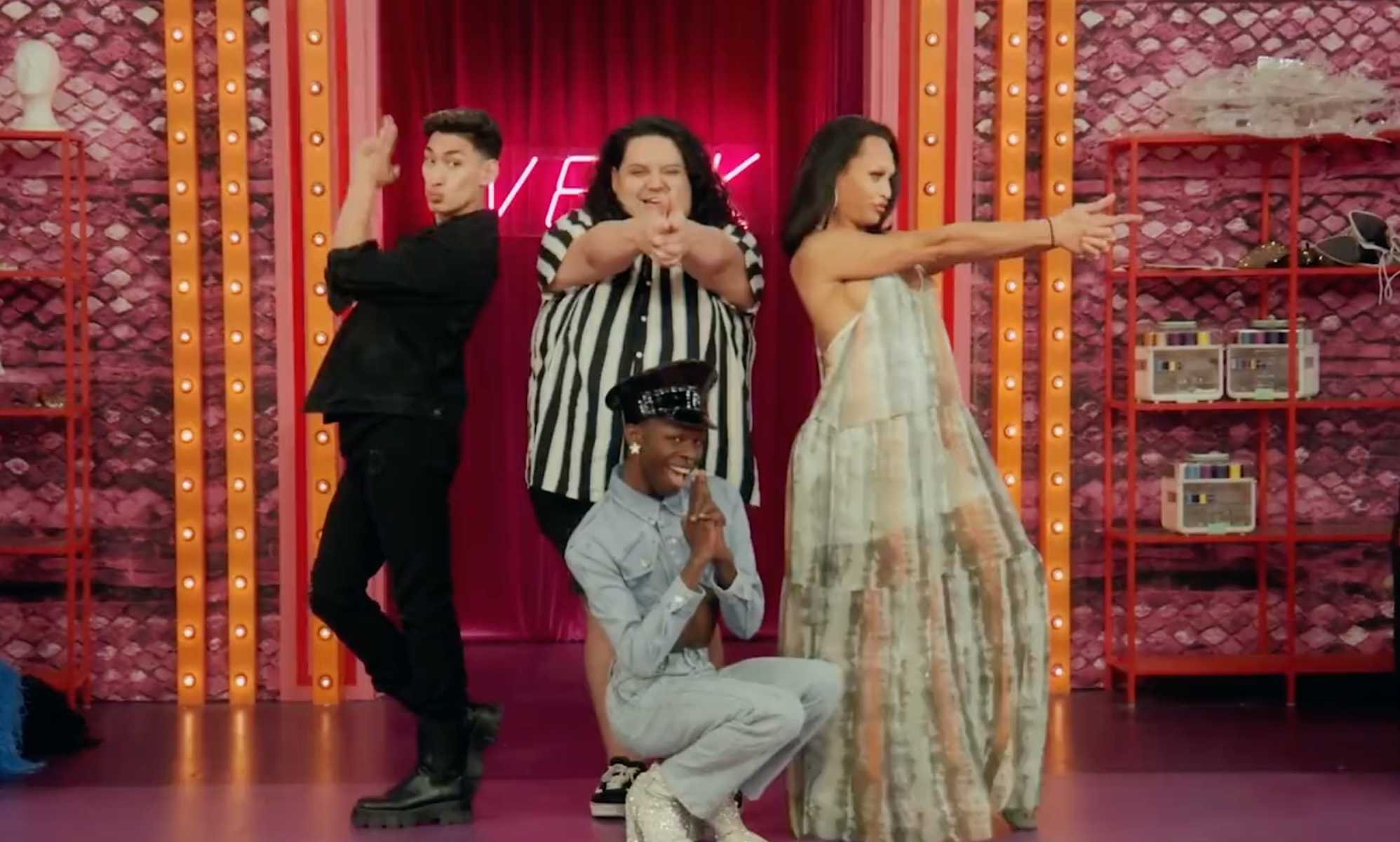 Drag Race's top four "Blame It On The Edit" in season 15, ep 14