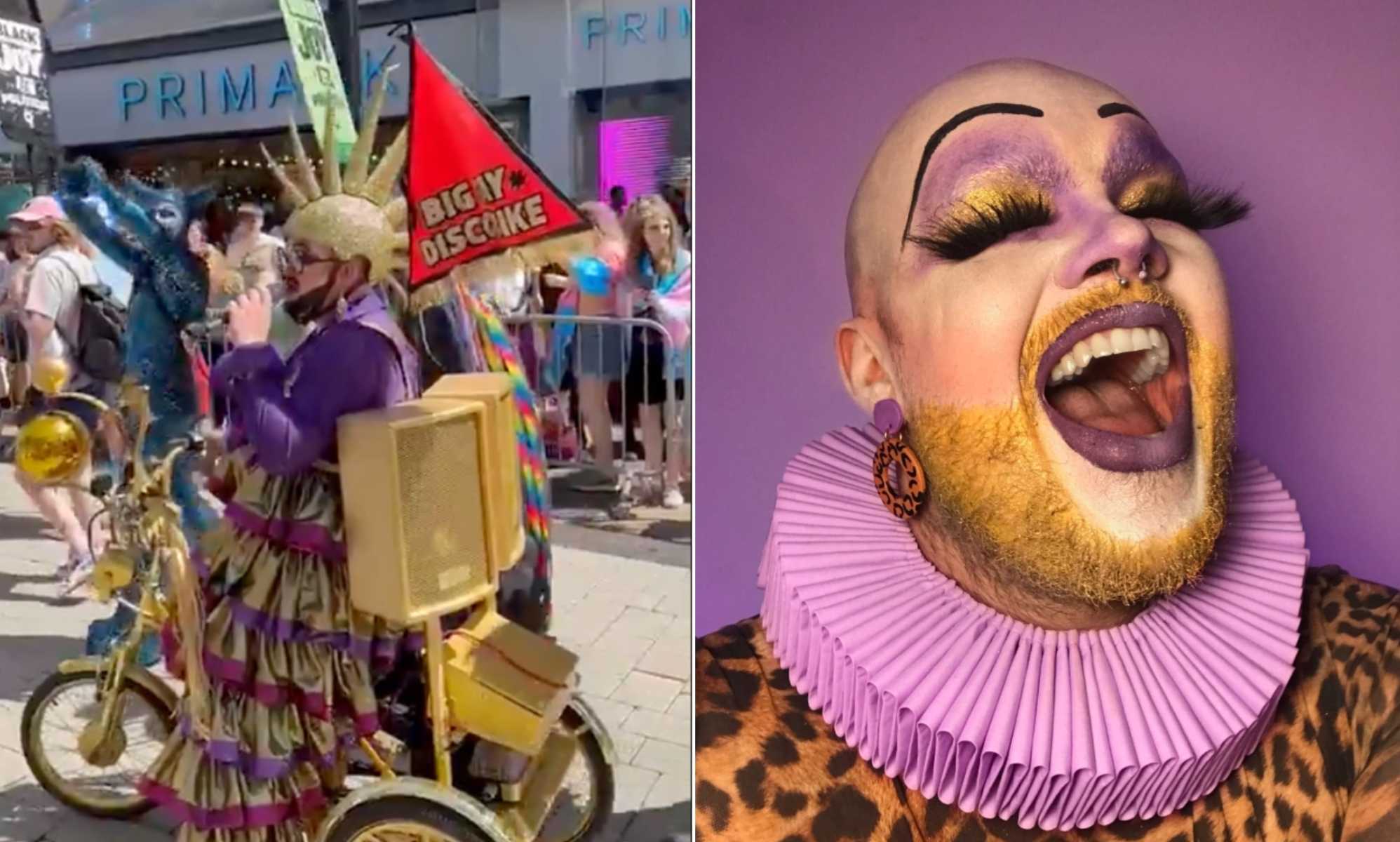 Birmingham Pride 2023: Drag queen shuts down protester