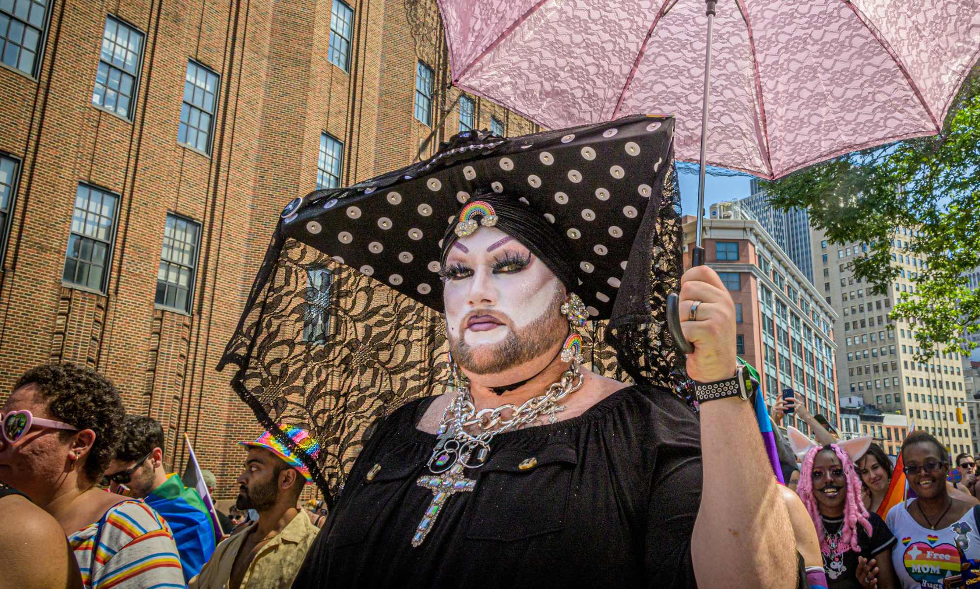 Thousands protest nun drag act at LA Dodgers Pride event