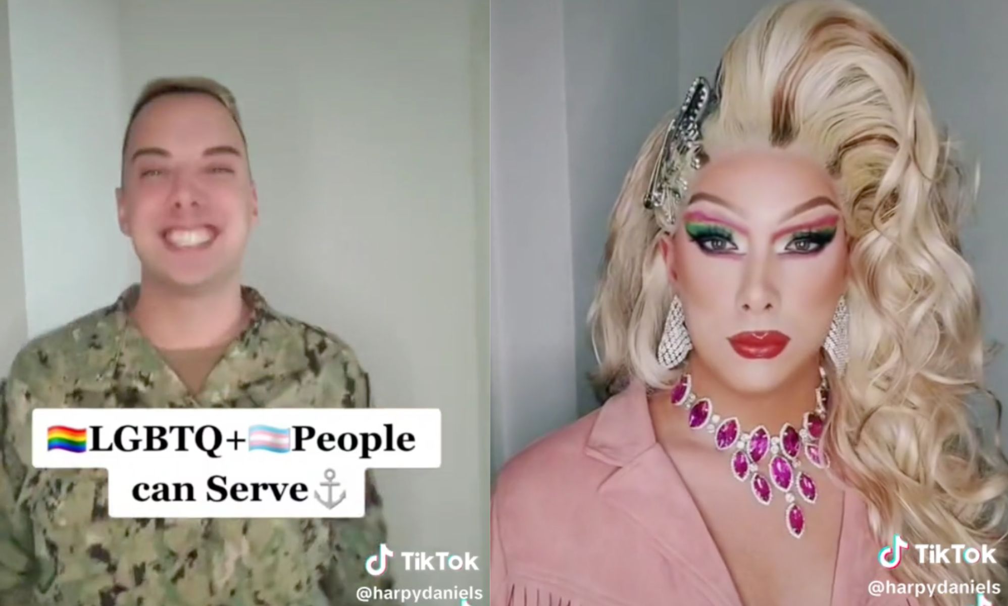 Drag queen in the US Navy claps back at right-wing haters
