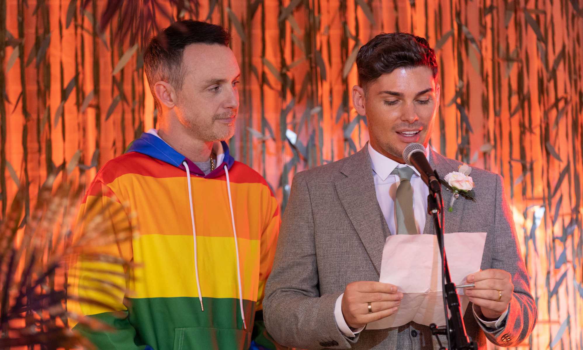 Hollyoak star Kieron Richardson on Ste's 'camp' wedding
