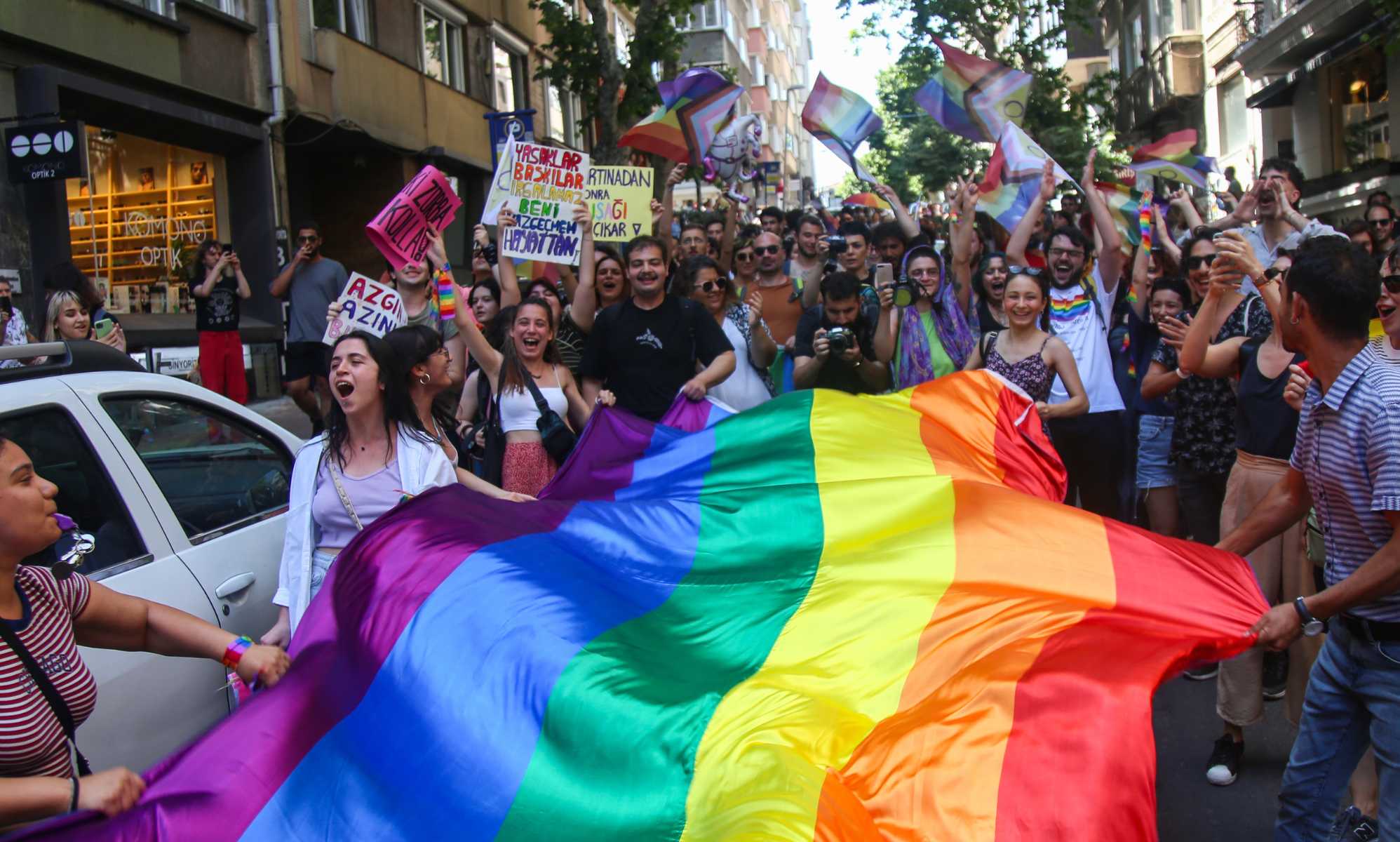 Police 'breached impartiality' by marching with Progress Pride flag