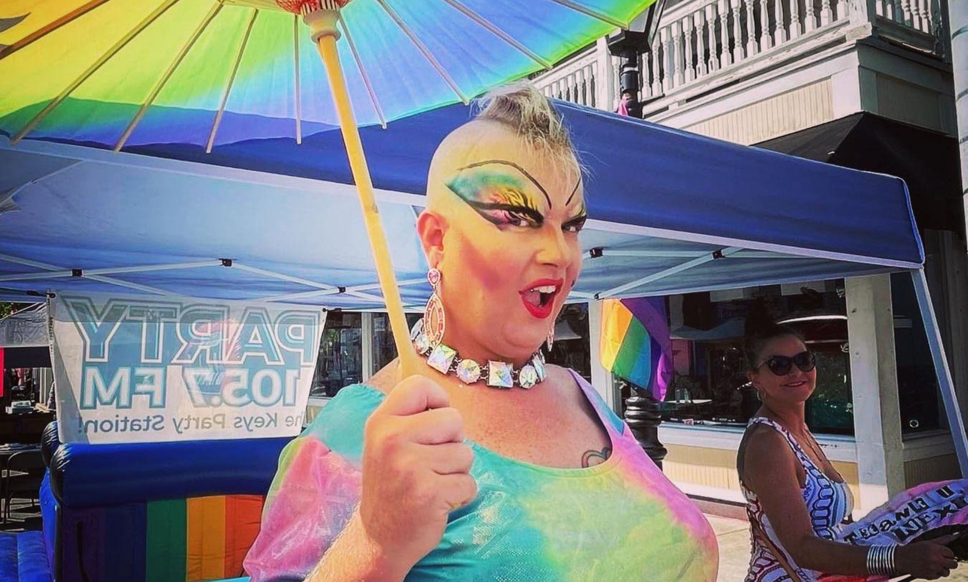 Meet the Florida drag queen tagging sharks in wig and full makeup