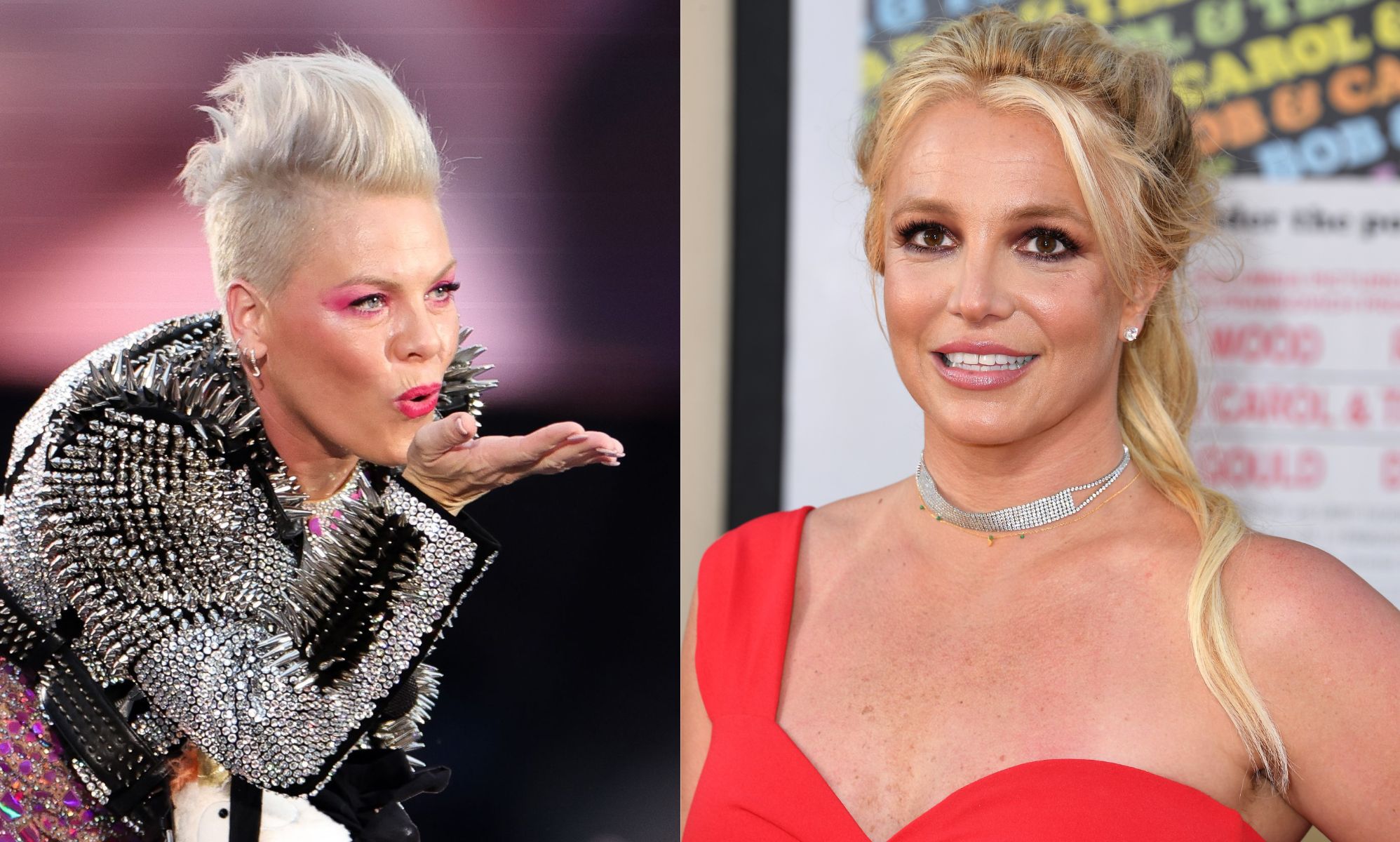 Pink changes song lyric to support 'sweet' Britney Spears