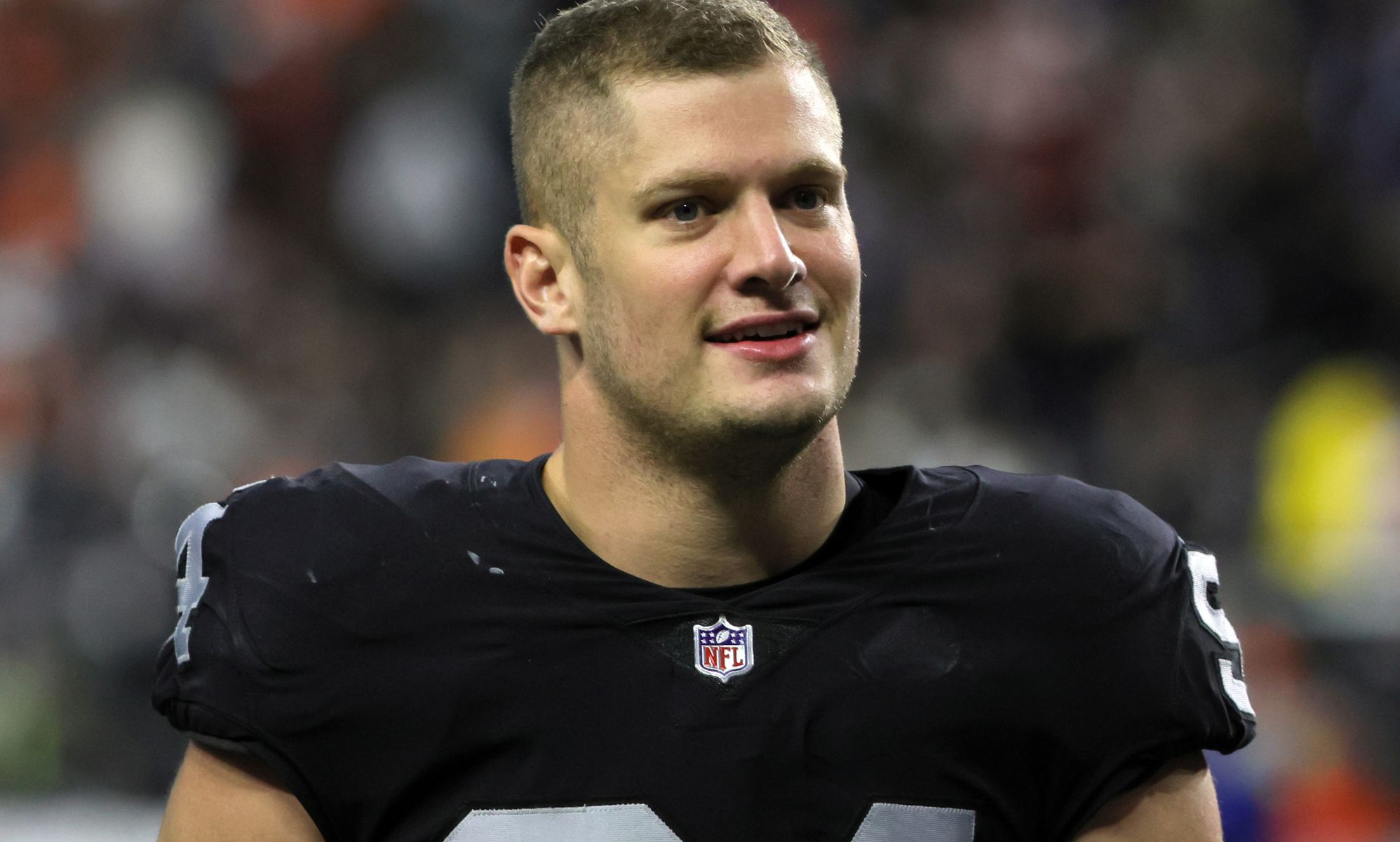 Gay NFL star Carl Nassib confirms Olympic swimmer relationship
