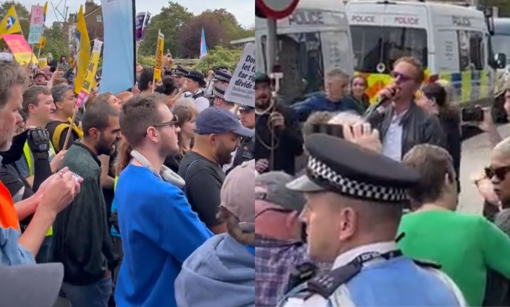 COVID deniers and far right united against drag queens