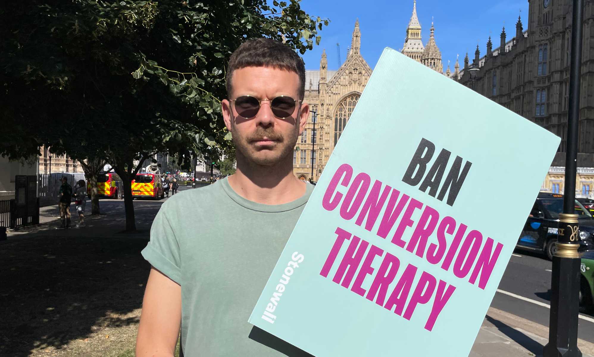 Protestors say time has run out on vow to ban conversion therapy