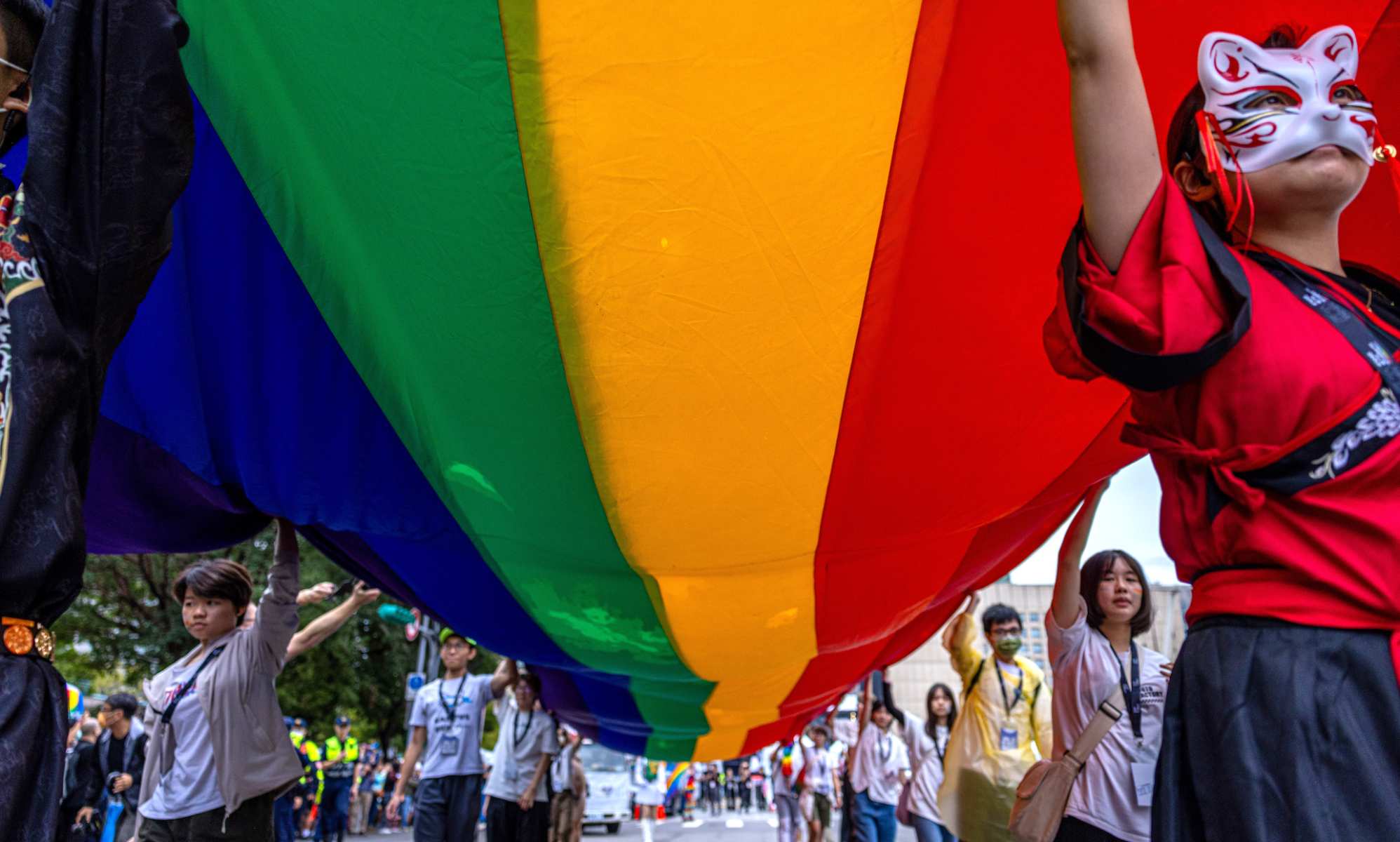 Taiwan draws thousands in east Asia’s largest Pride march
