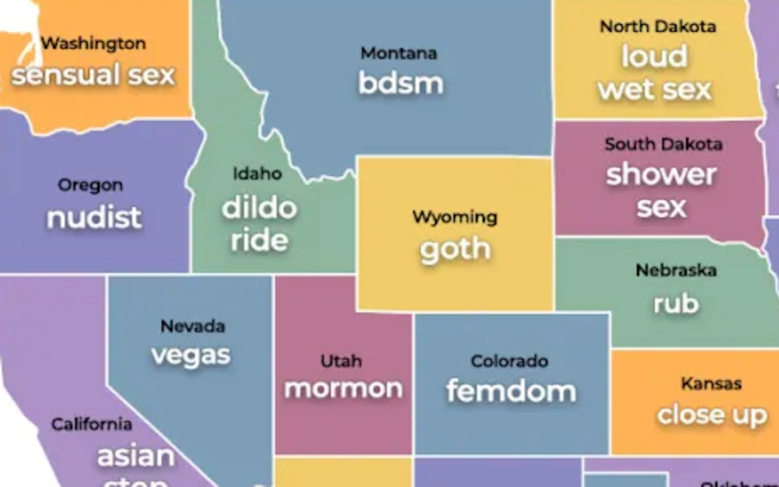 PornHub reveals each US state's most popular porn category