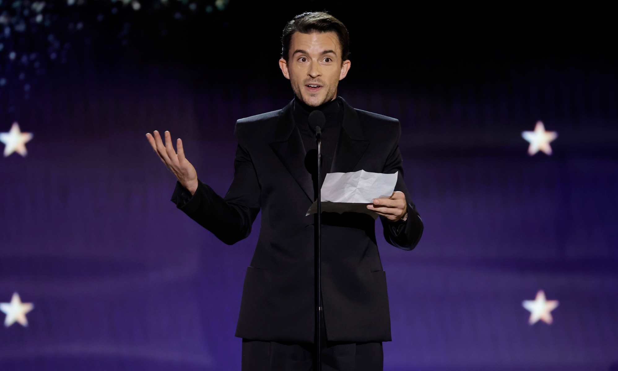 Jonathan Bailey dedicates Critics' Choice win to LGBTQ+ people