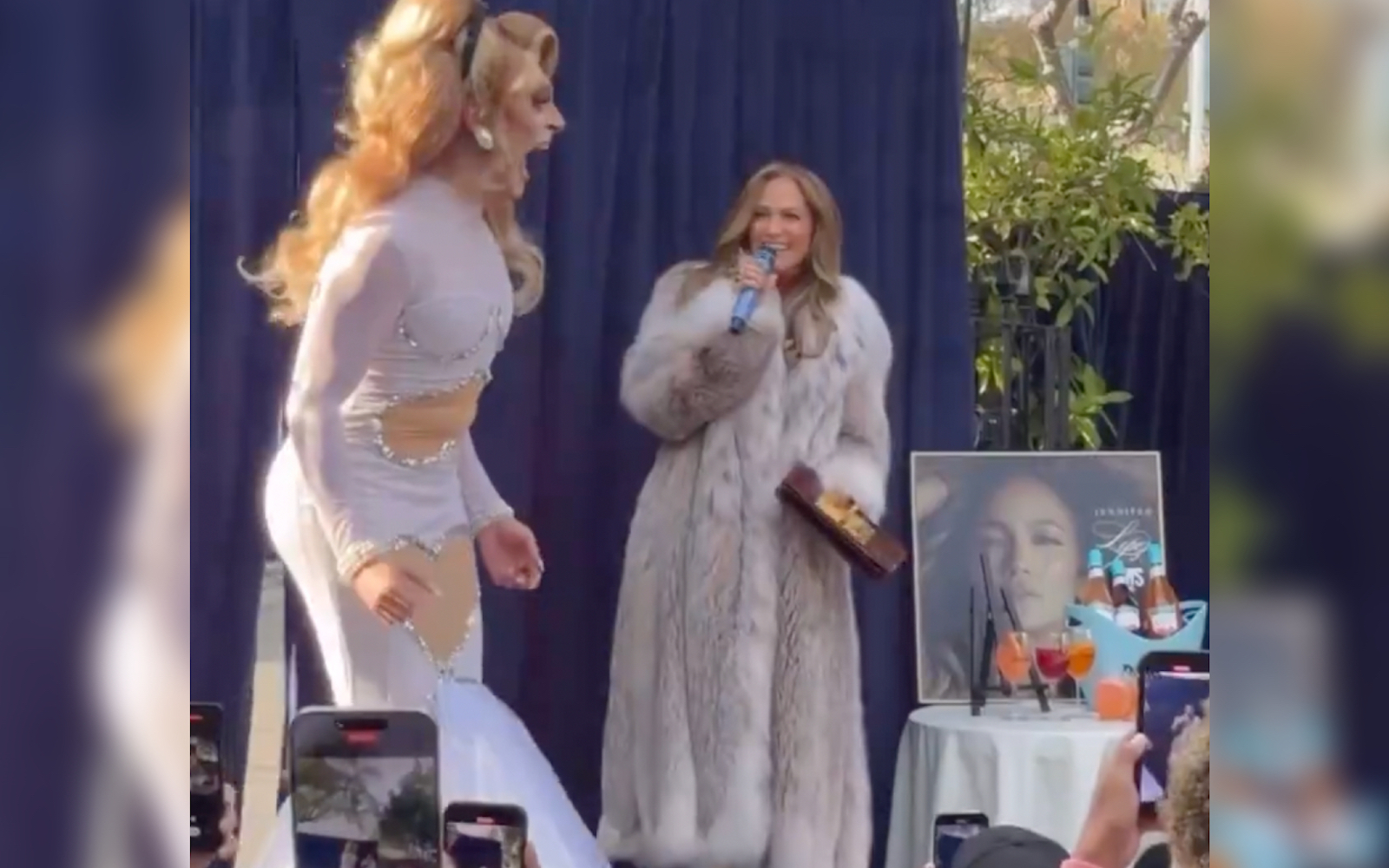 Jennifer Lopez crashes stage at JLo drag tribute show