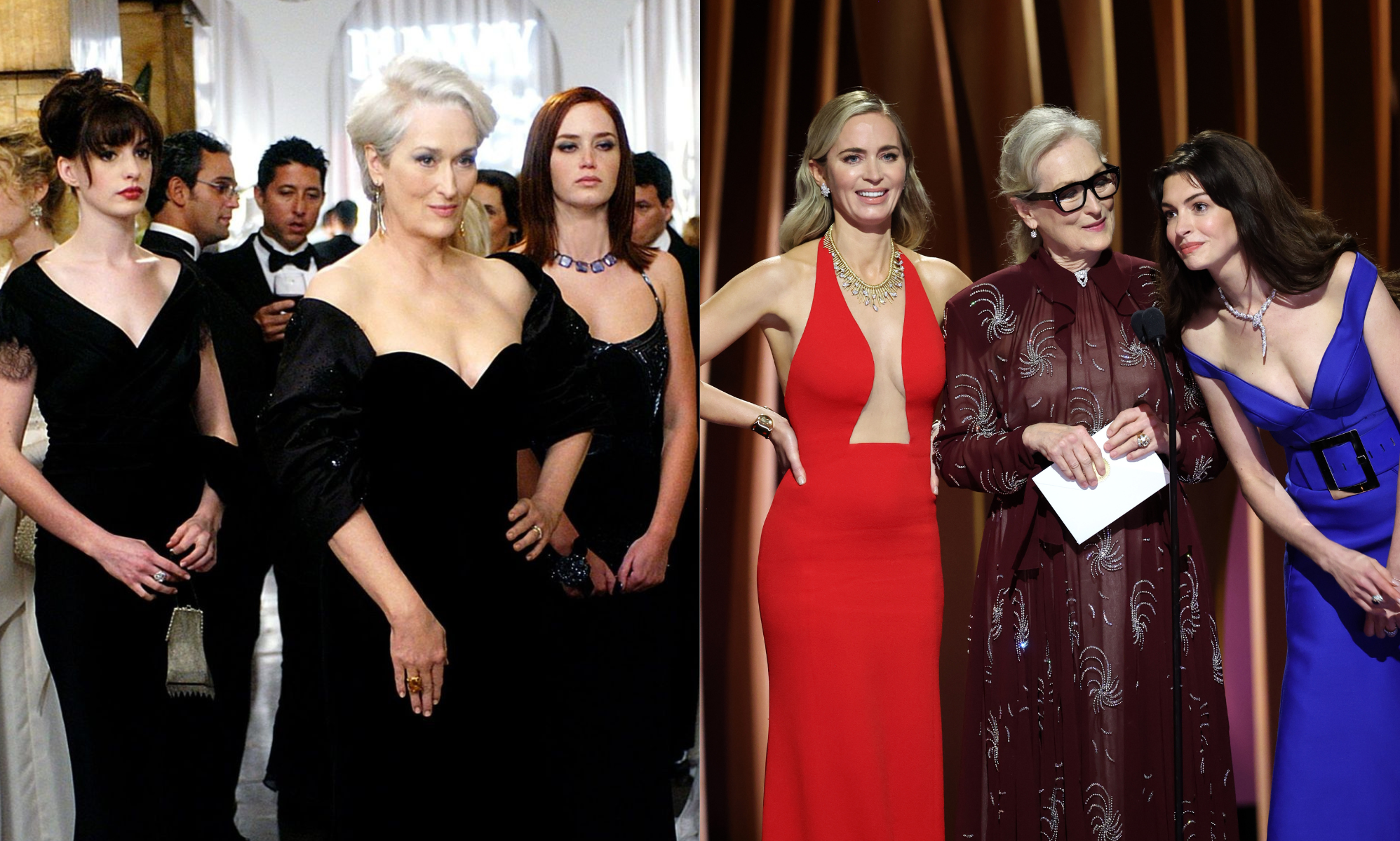 The Devil Wears Prada cast reunites at the 2024 SAG Awards