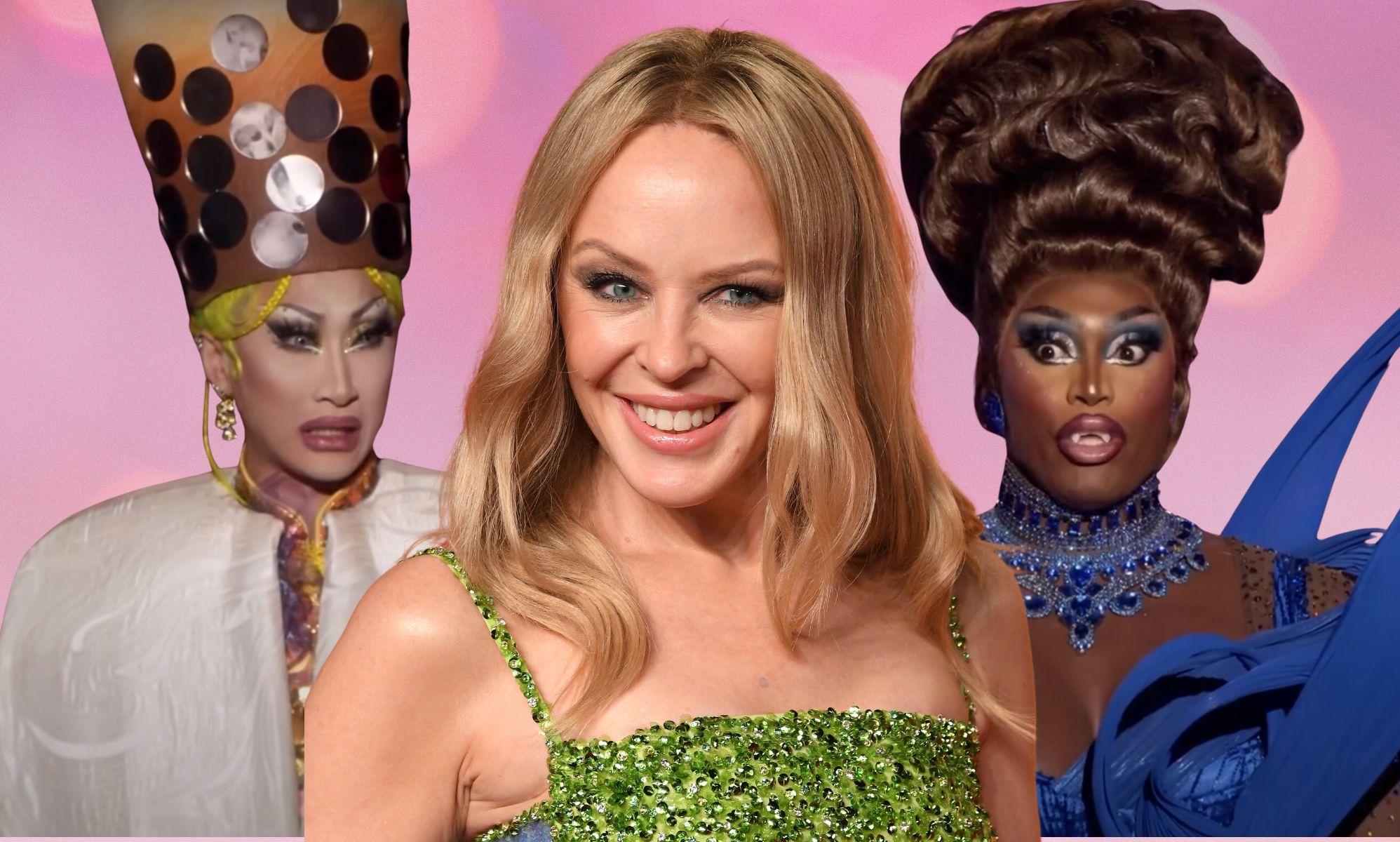 Kylie Minogue reacts to Drag Race final's 'Padam Padam' lip sync