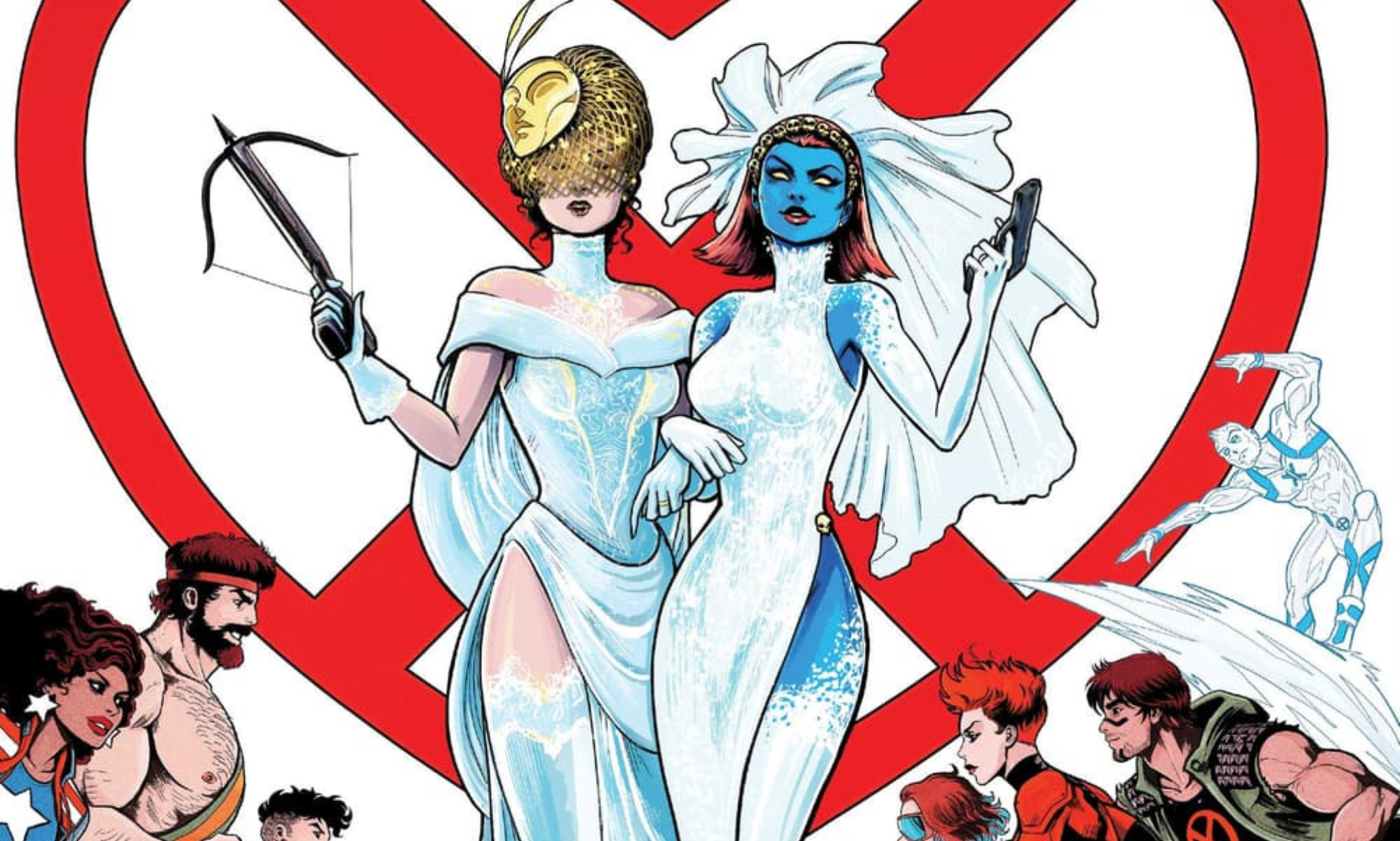 Marvel's first look at Mystique and Destiny’s gay wedding