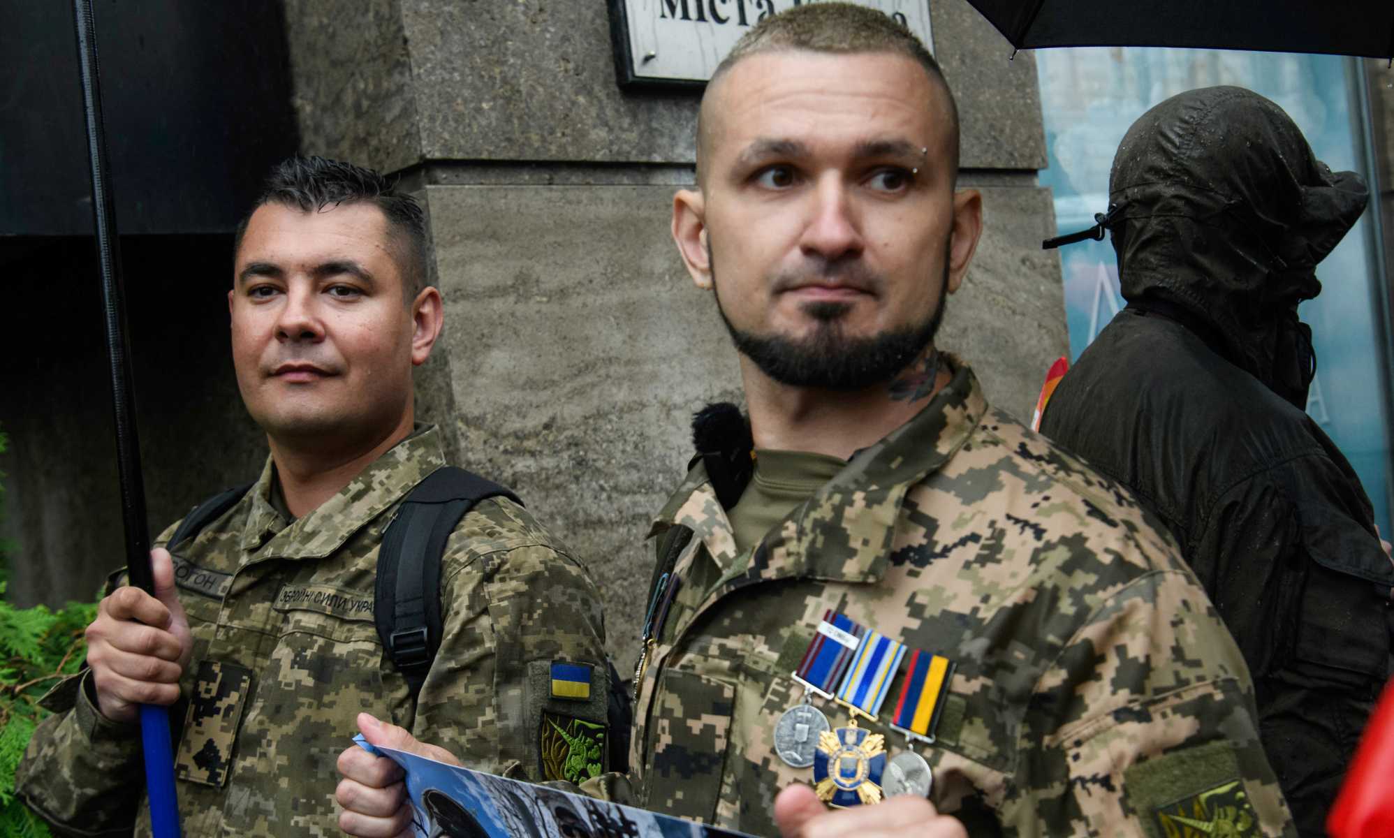 LGBTQ+ Ukrainian soldiers take part in Equality March in Kyiv