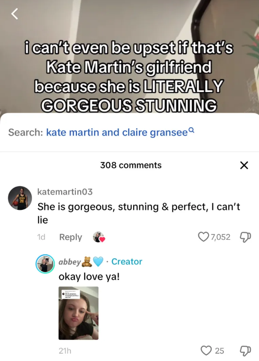 WNBA star Kate Martin soft-launches her 'stunning' girlfriend