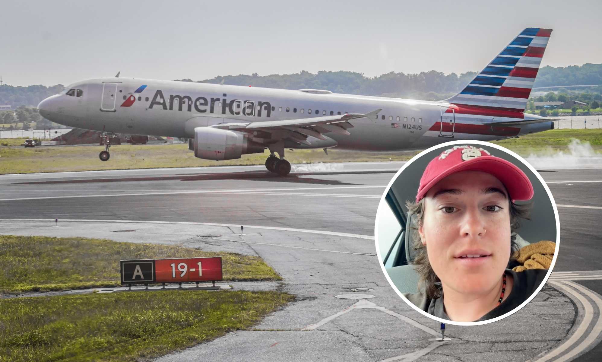 Lesbian claims she was 'banned' from American Airlines over sex allegation