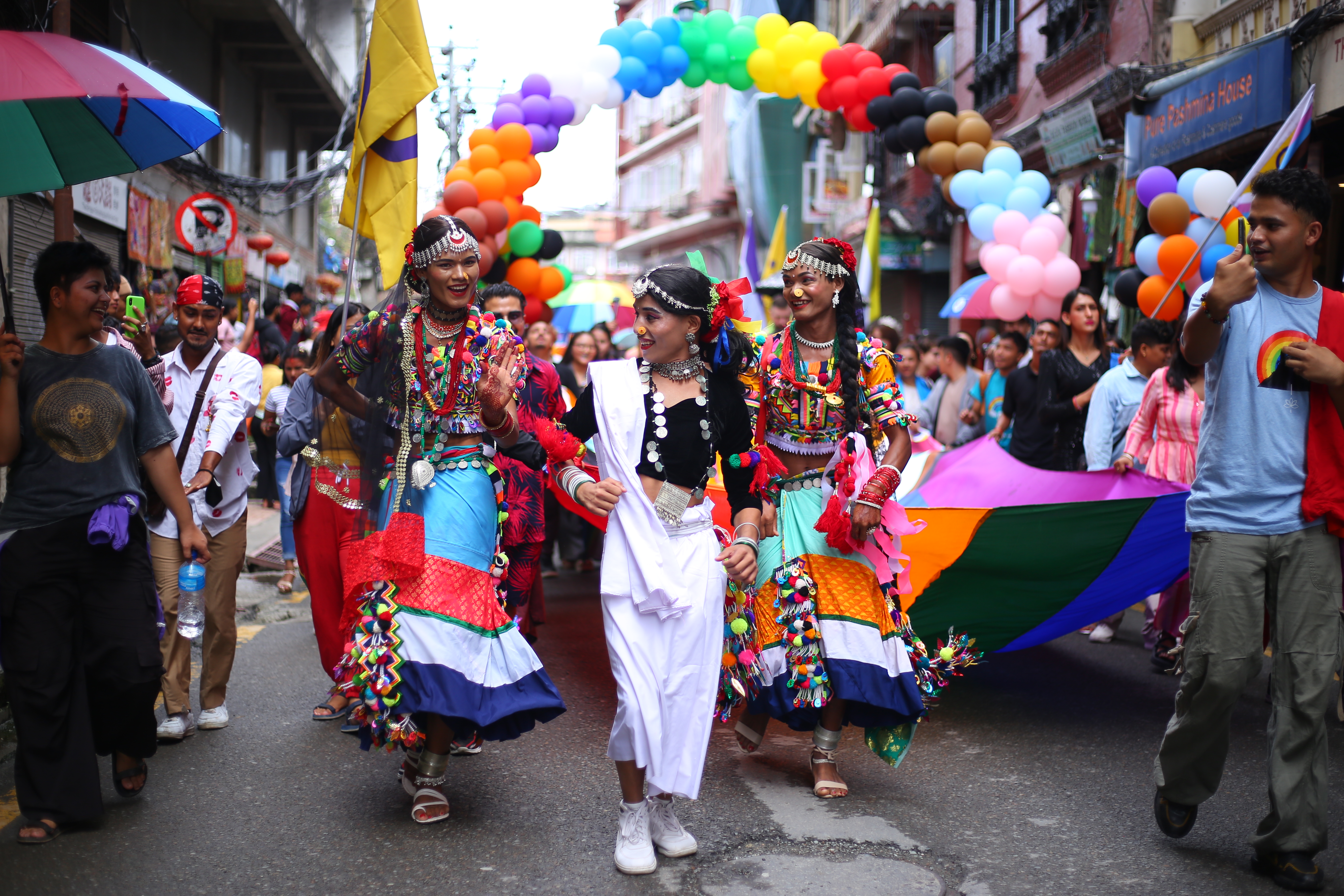 Hundreds turn out for Pride festival in Kathmandu, Nepal