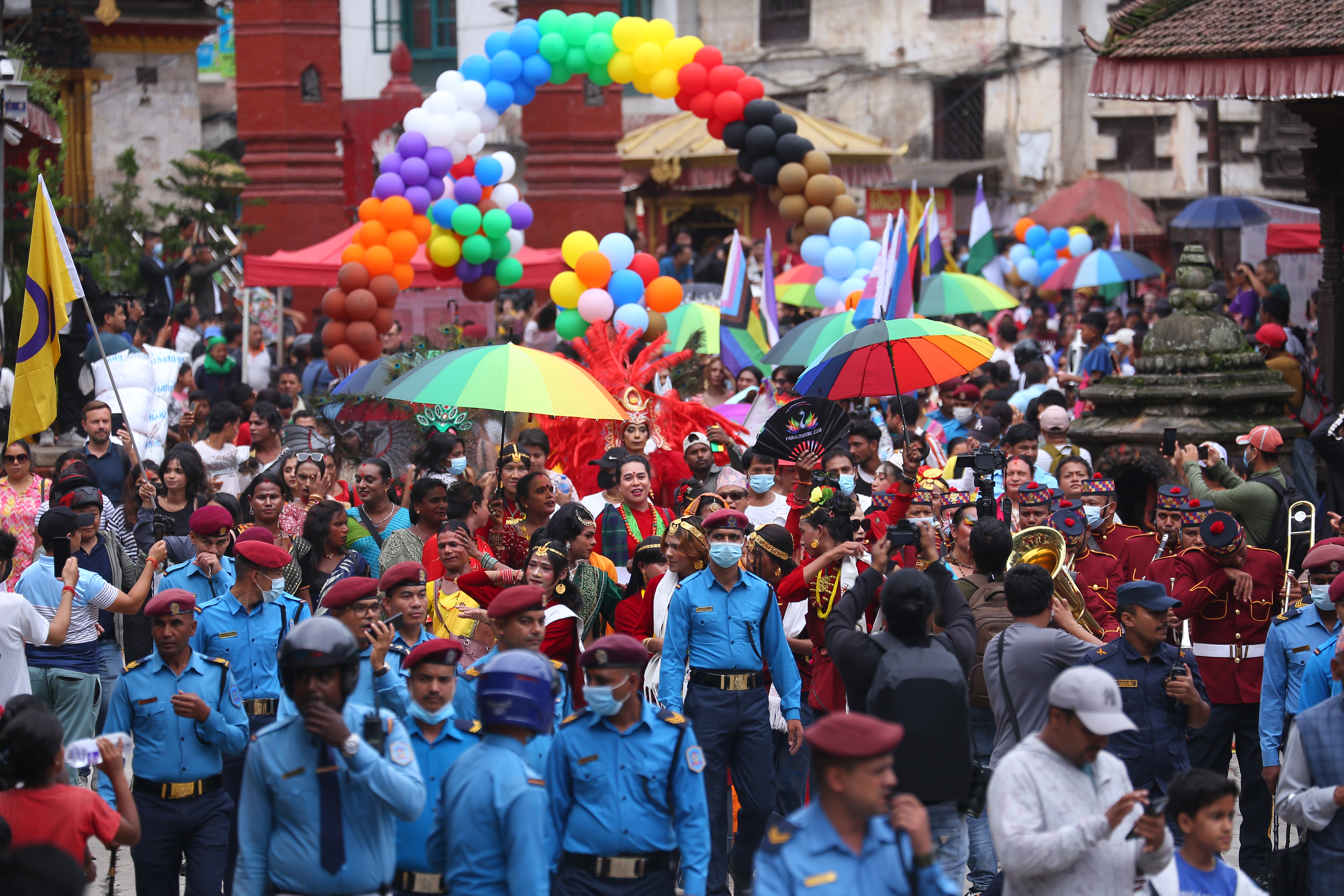 Hundreds turn out for Pride festival in Kathmandu, Nepal