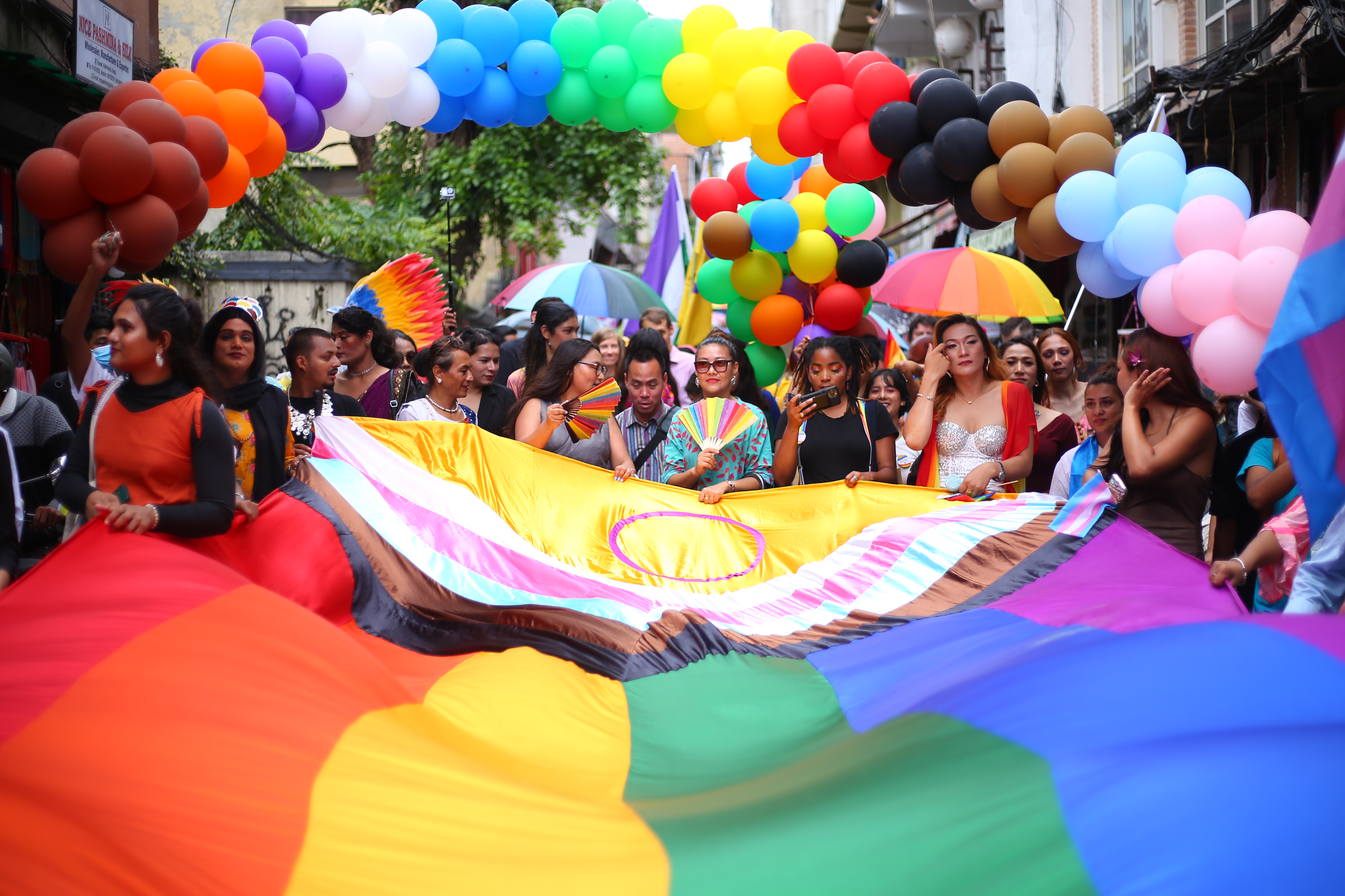 Hundreds turn out for Pride festival in Kathmandu, Nepal