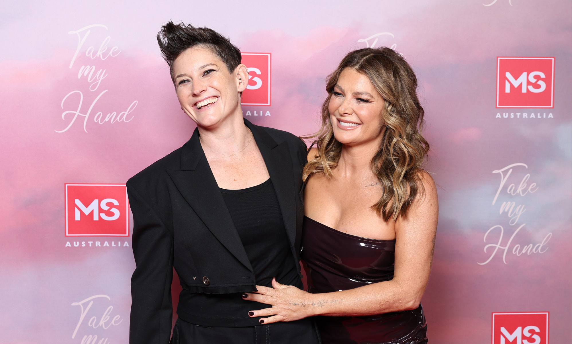 Neighbours' Natalie Bassingthwaighte joins partner on red carpet