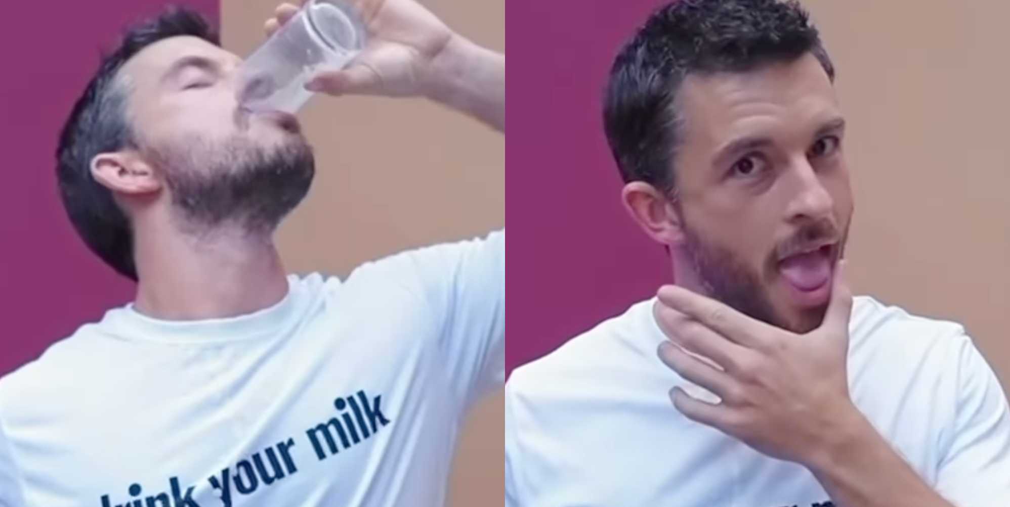 Jonathan Bailey's steamy 'drink your milk' ad supports LGBT charity