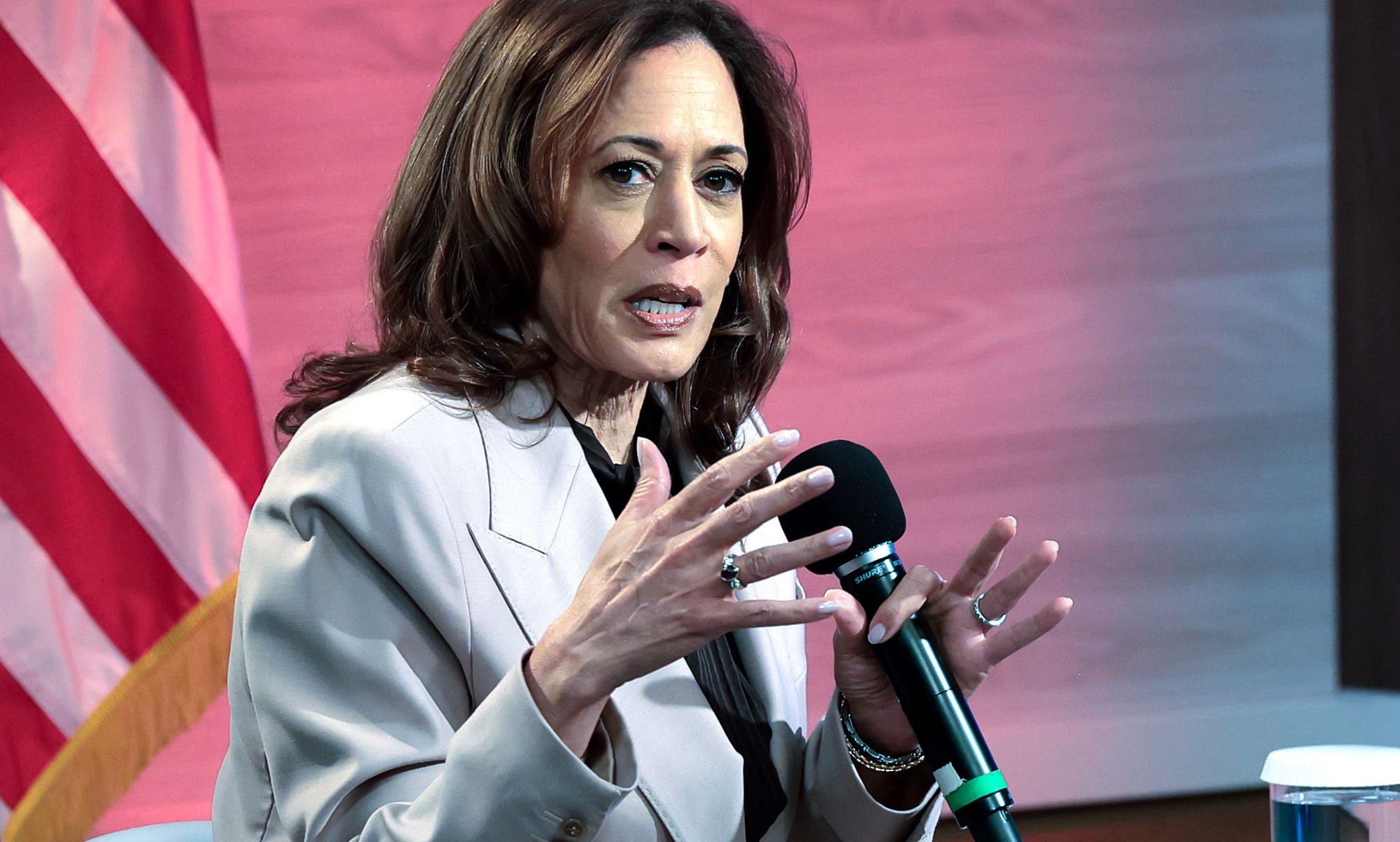 Kamala Harris reassures student about gun violence in viral clip