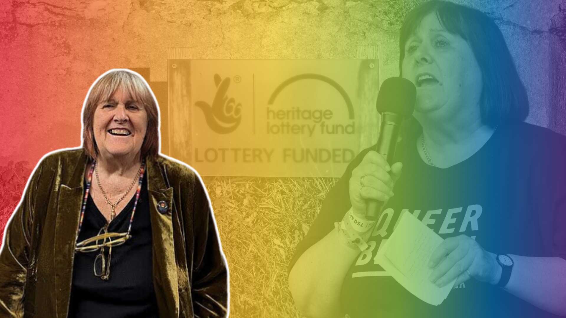 LGBTQ+ activist Lisa Power honoured in National Lottery artwork