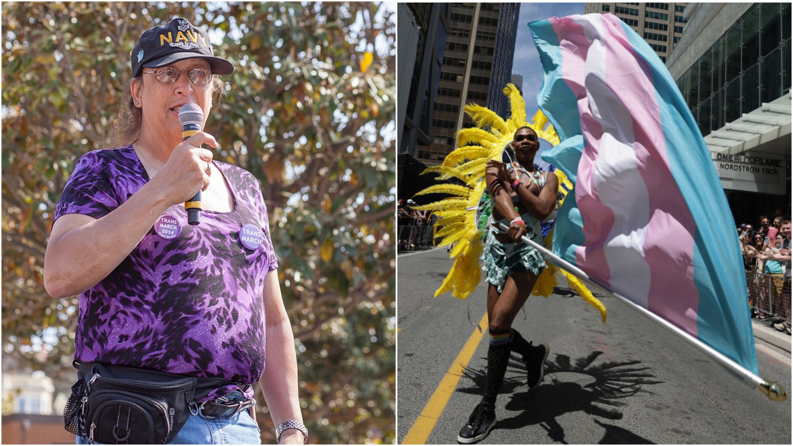 Navy veteran opens up about how she created the trans pride flag