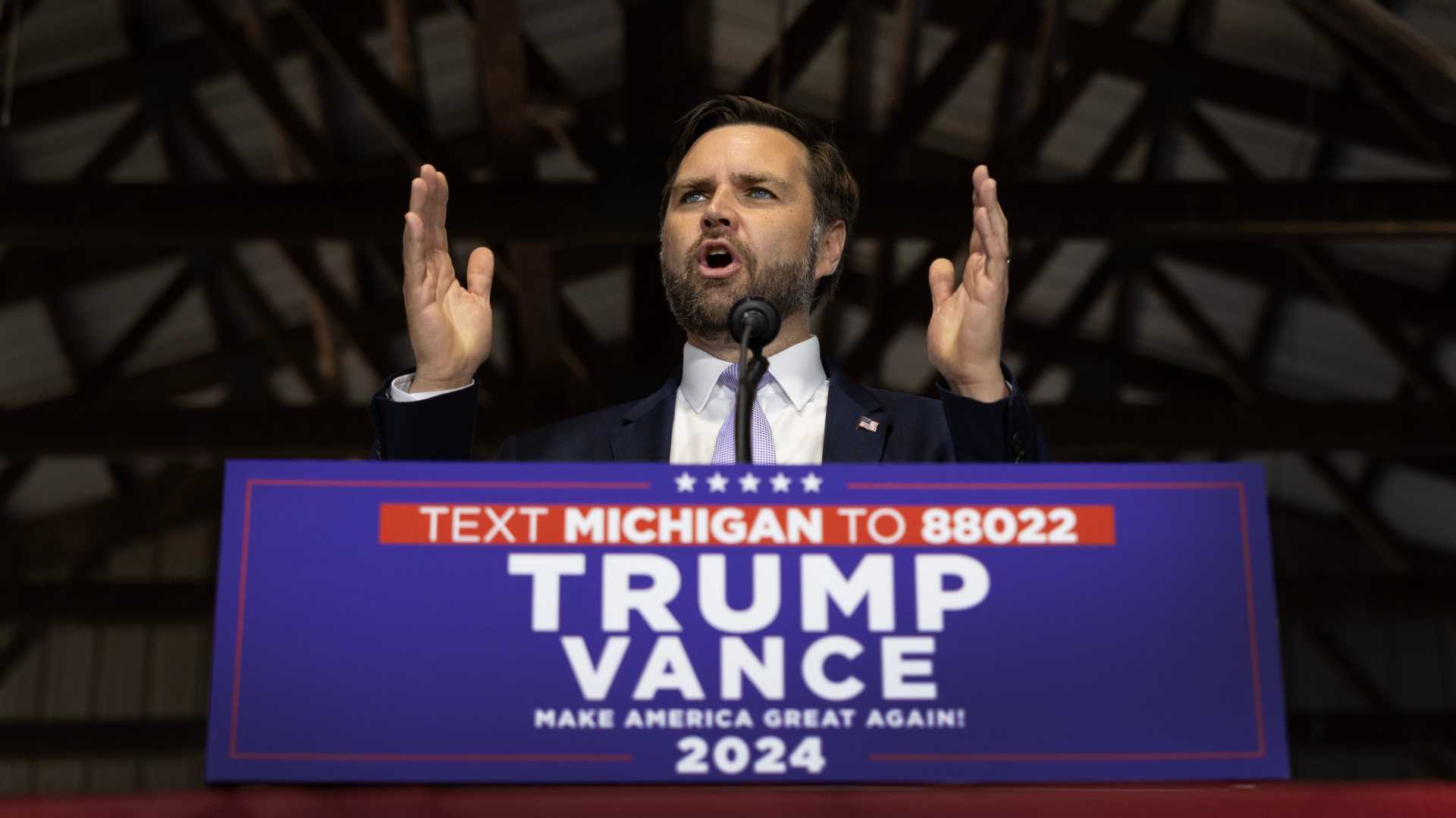 Republican mocked over AI photo of Trump running mate JD Vance