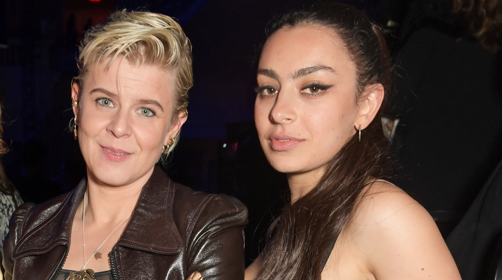 Charli XCX performs at Grammys with Julia Fox and Alex Consani