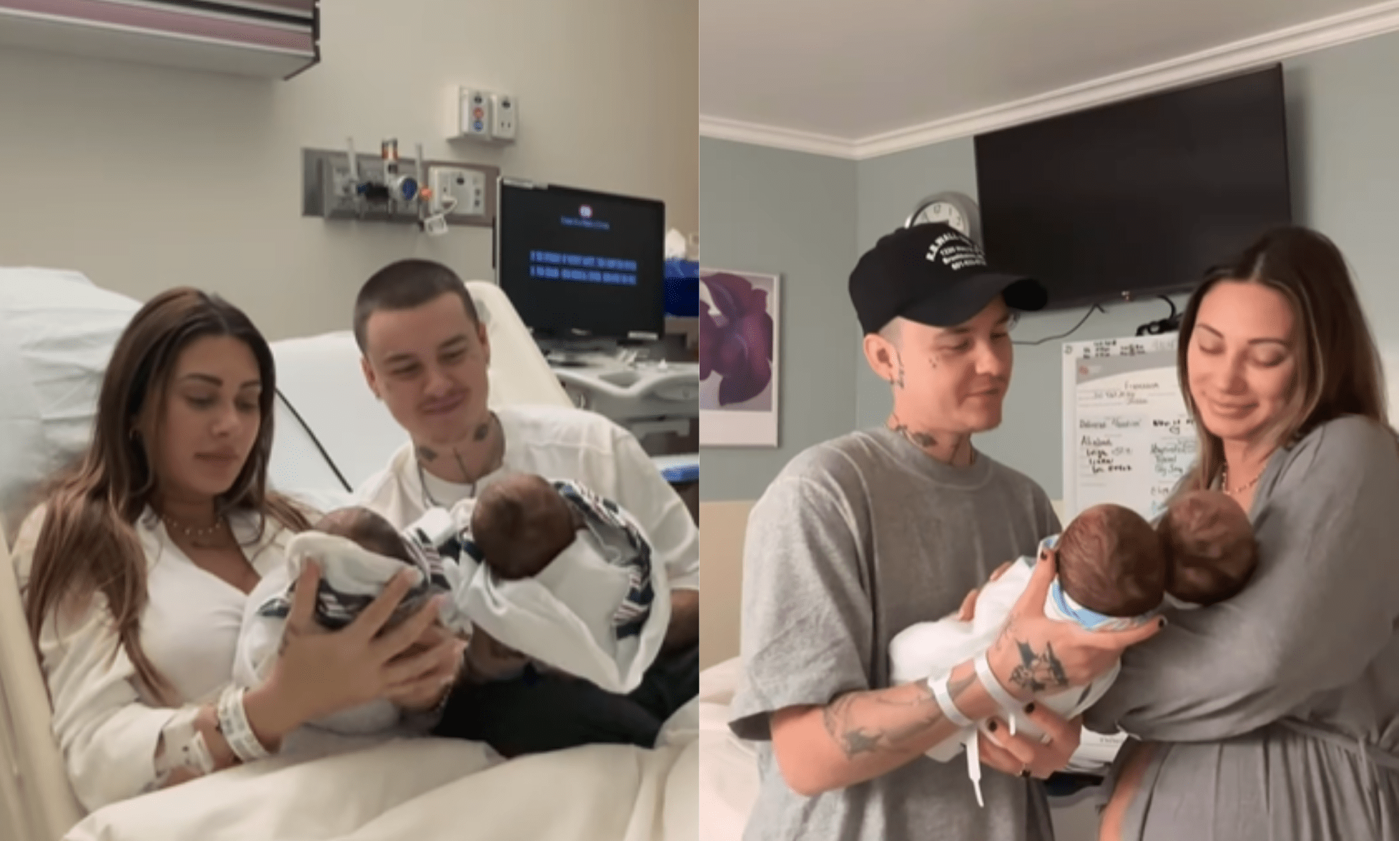 Francesca Farago and Jesse Sullivan share twin babies' names