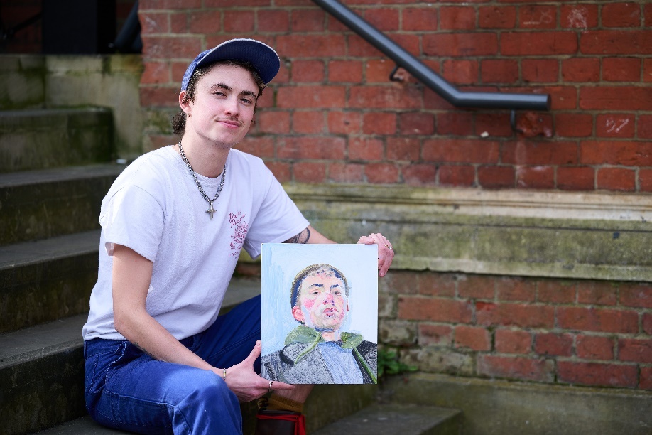 Trans artist Brogan Bertie named Portrait Artist of the Year