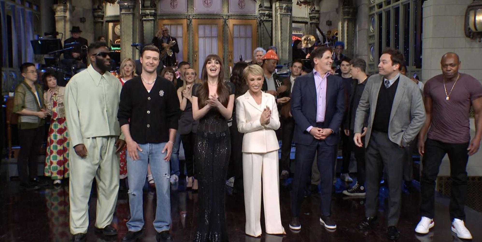 Bowen Yang and Dave Chappelle hug after 'awkward' SNL image