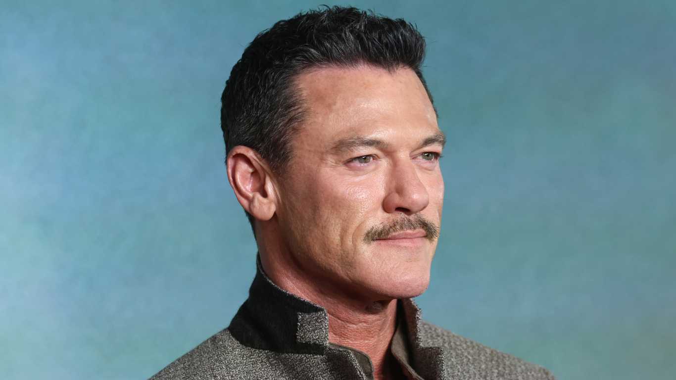 Luke Evans attends Fra Fee and Declan Bennett's lavish wedding