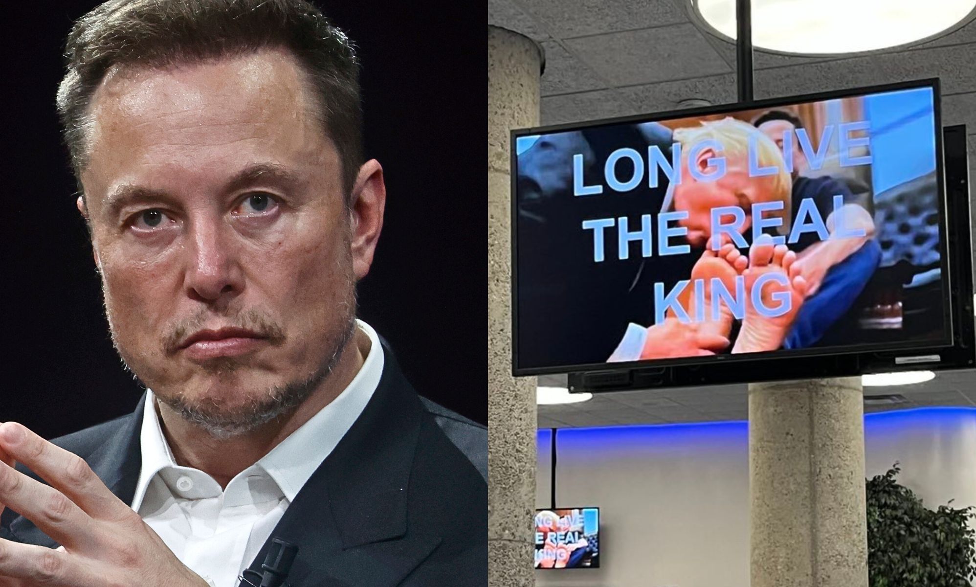 Fake video of Trump kissing Musk's toes beamed to federal computers