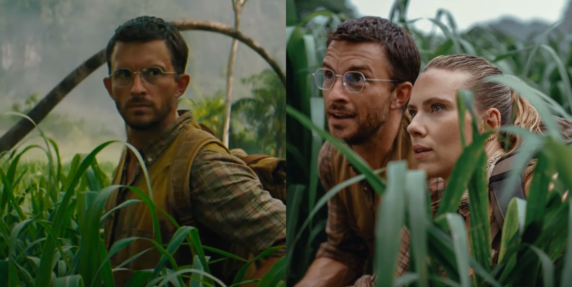 Jonathan Bailey's 'slutty little glasses' steal Jurassic World promo