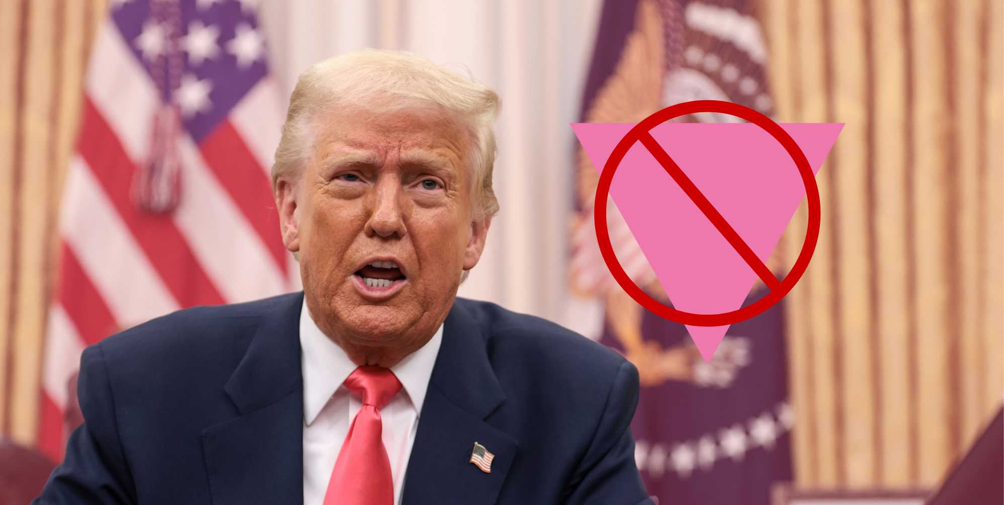 Donald Trump shares Nazi era anti-LGBTQ+ 'Pink Triangle' insignia ...