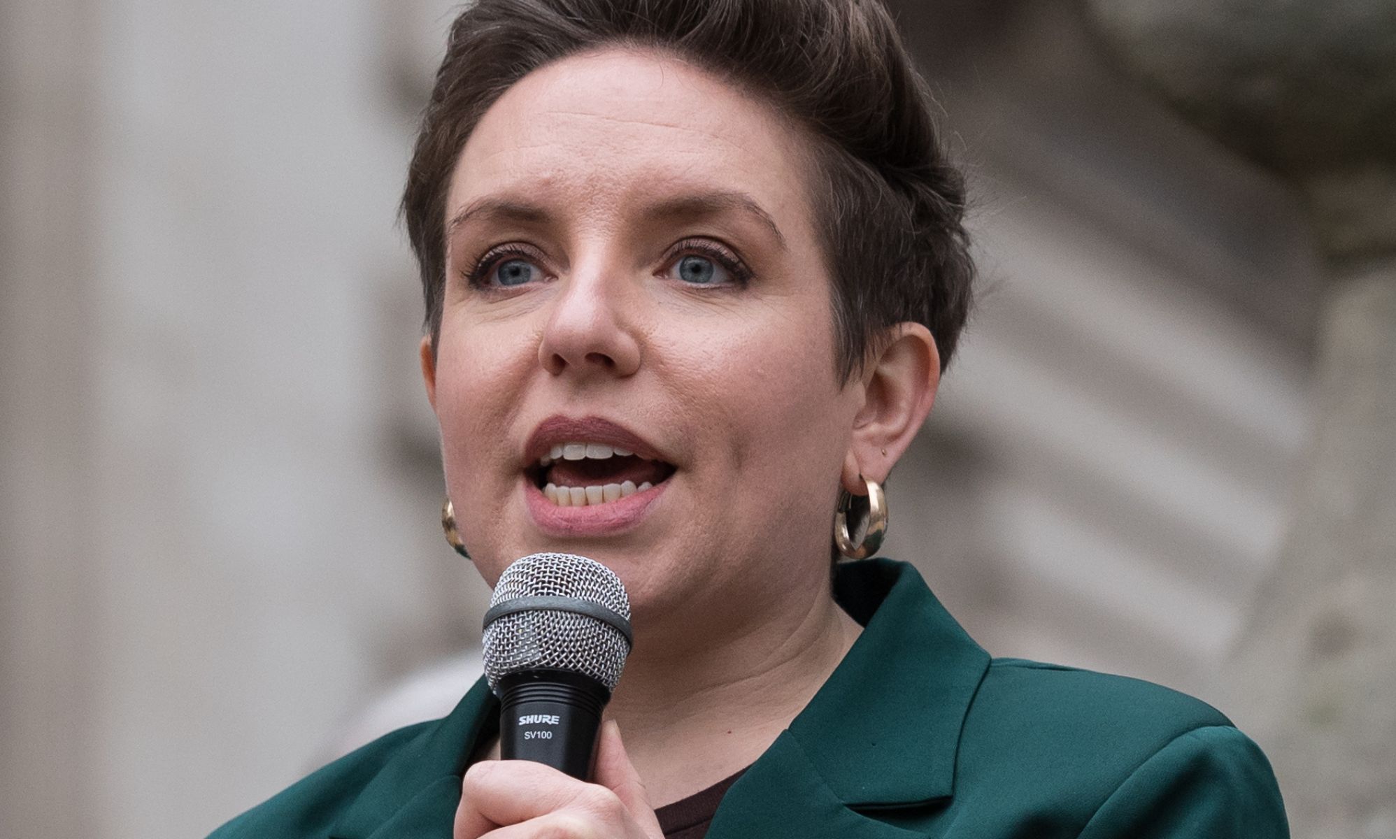 Green Party co-leader Carla Denyer is an out bisexual woman
