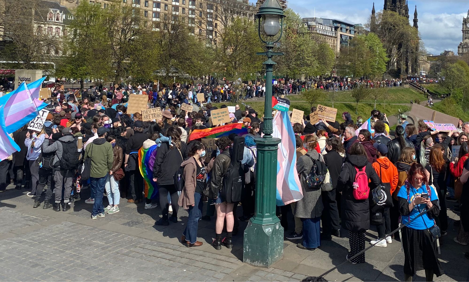 Trans rights protests held in cities across the UK